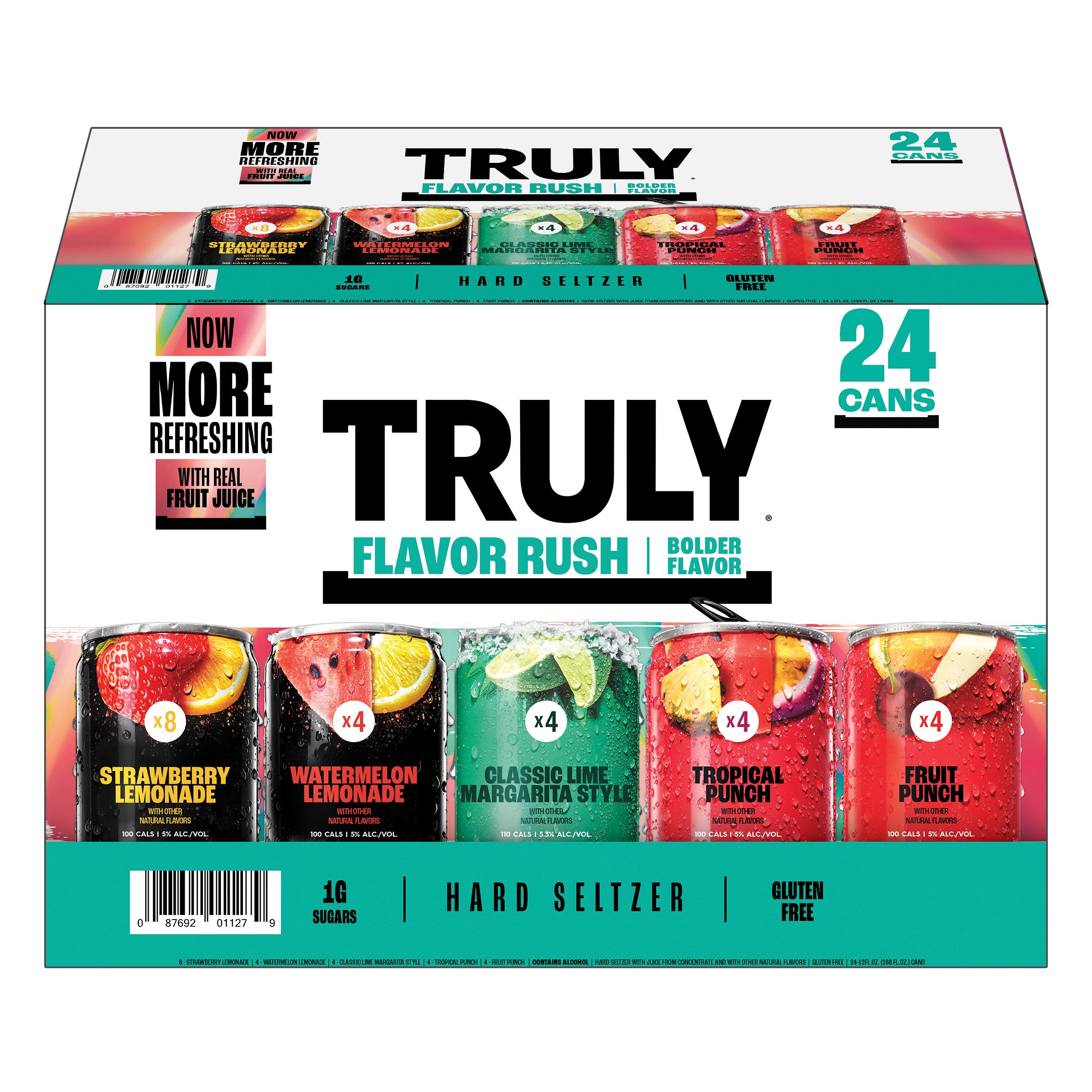 Truly Hard Seltzer Flavor Rush Variety 24 pk Cans - Shop Malt beverages ...