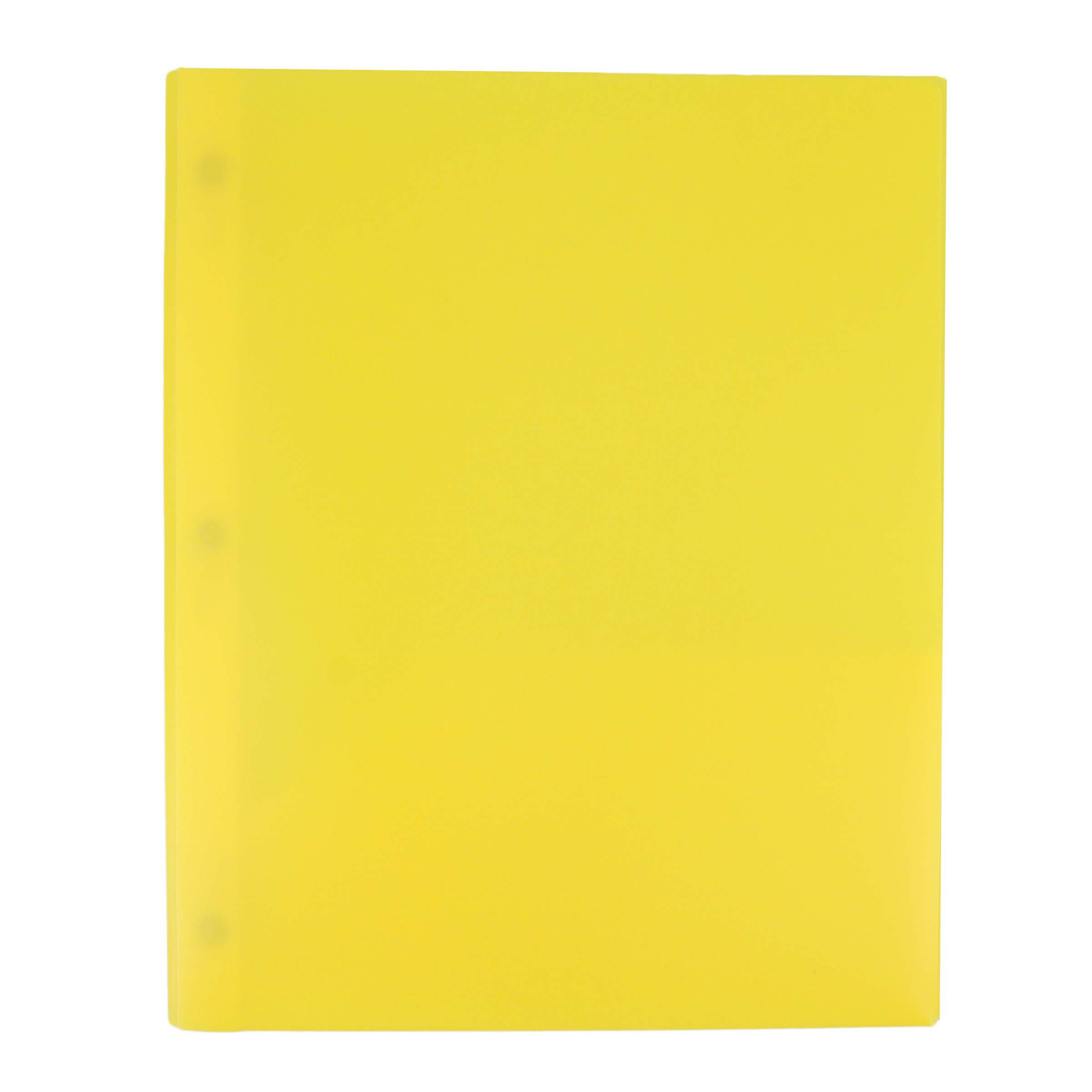 H-E-B Poly Pocket Folder with Prongs - Yellow - Shop Folders at H-E-B