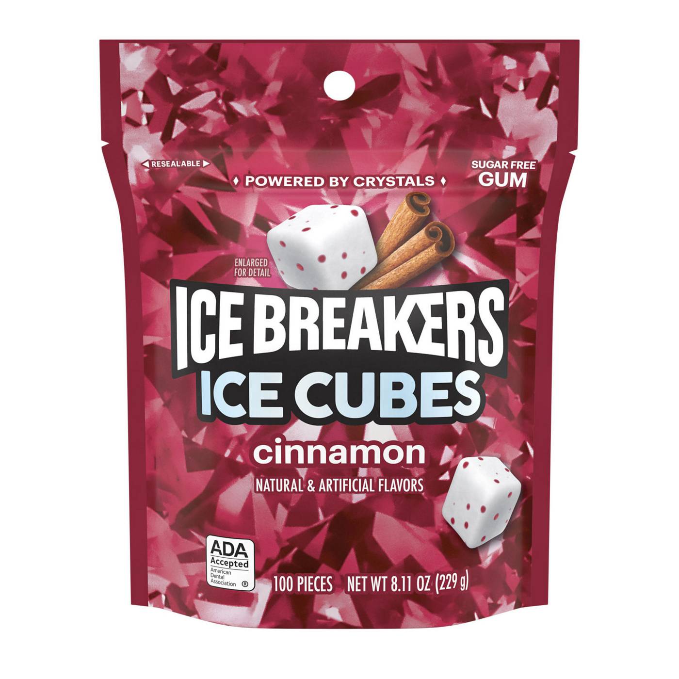 Ice Breakers Ice Cubes Cinnamon Sugar Free Chewing Gum - Shop Gum ...