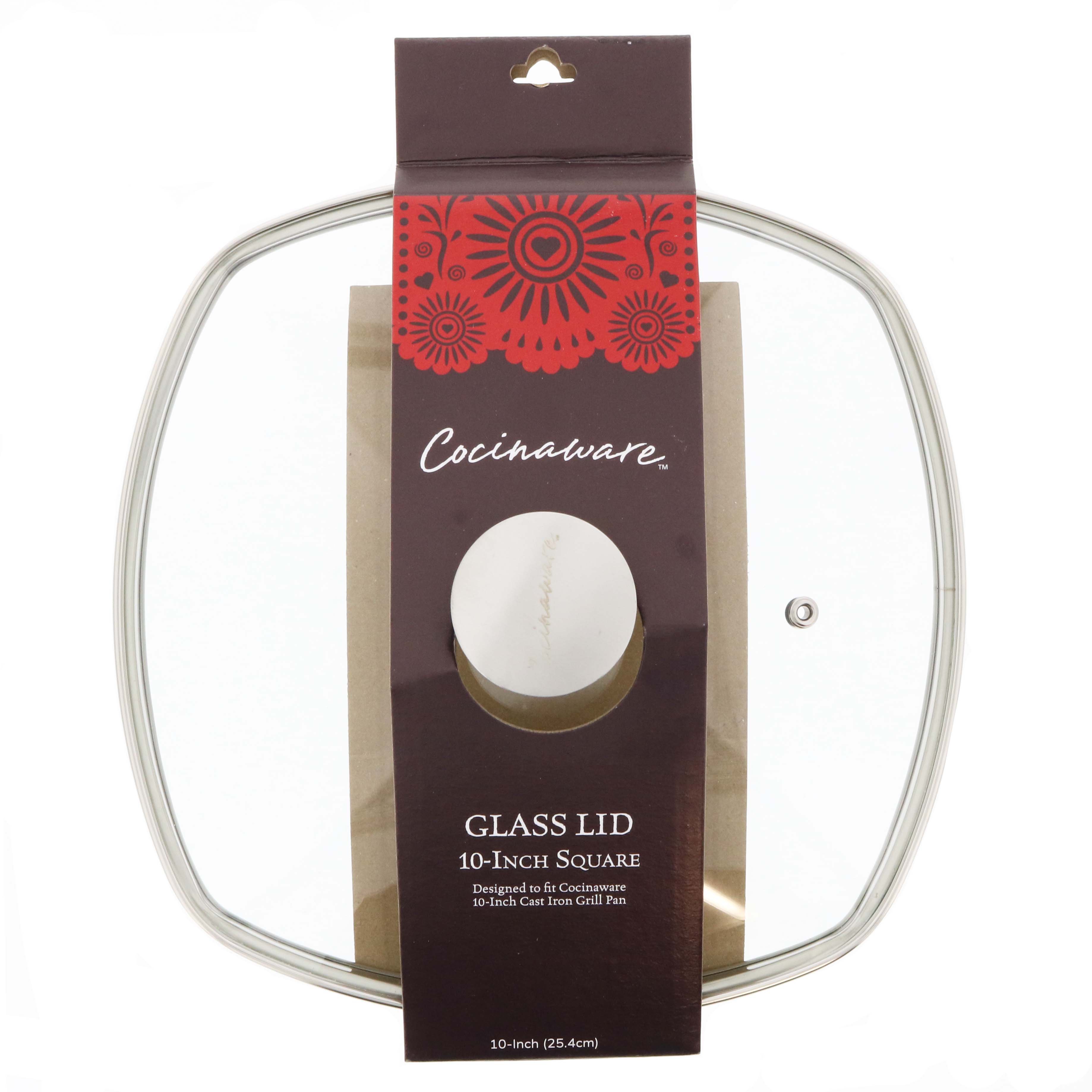 Cocinaware Sqaure Tempered Glass Lid with Knob - Shop Stock pots ...