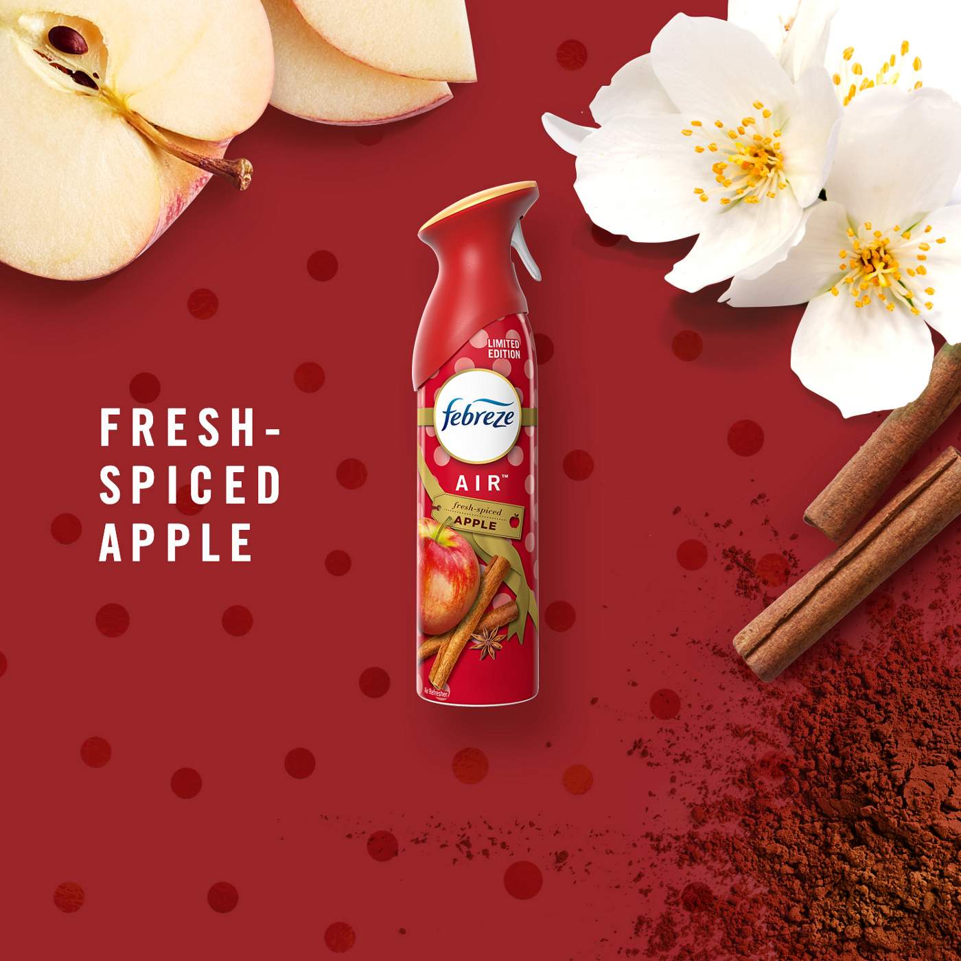 Febreze Air Fresh Spiced Apple Air Freshener Spray Value Pack - Shop ...