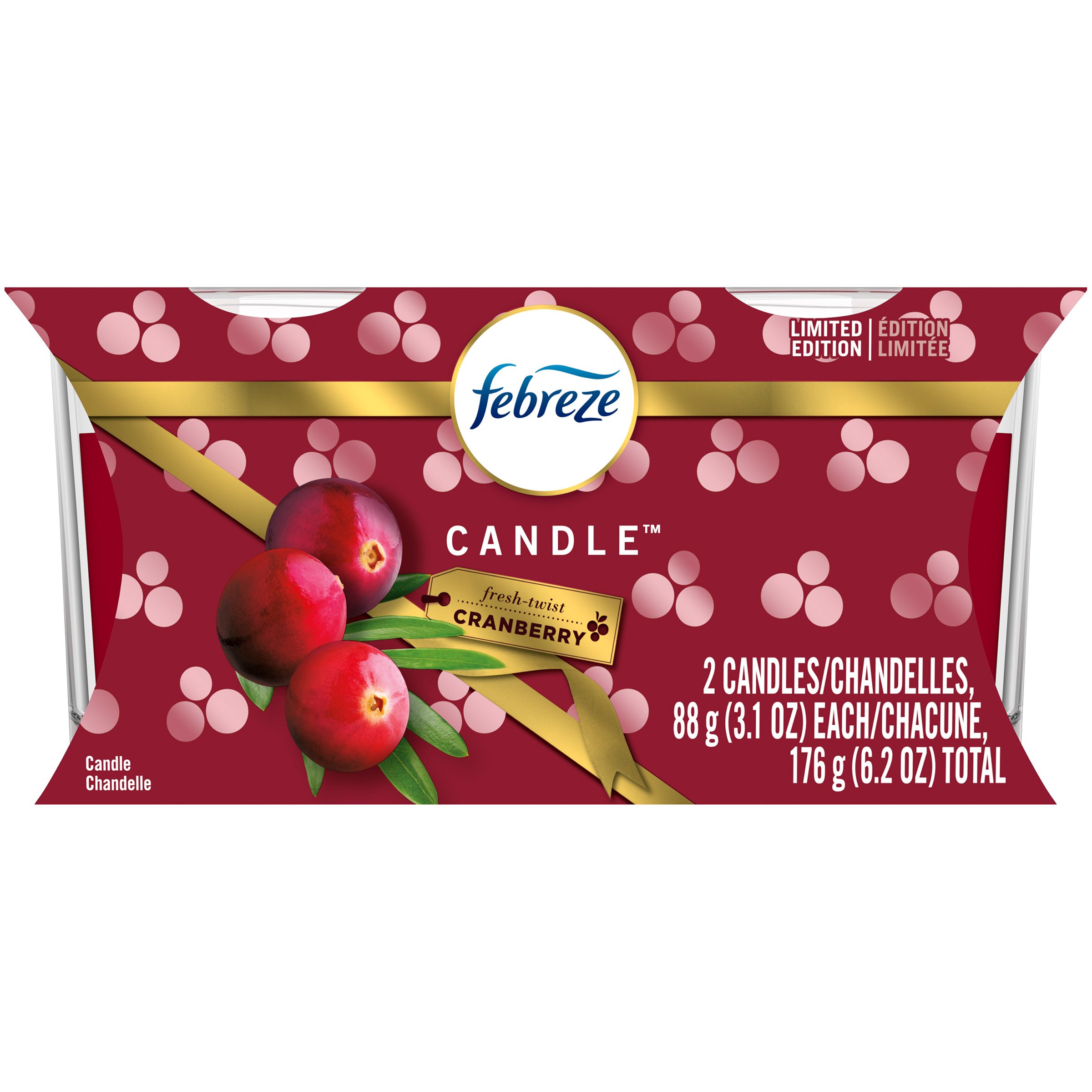 Febreze Fresh-Twist Cranberry Twin Pack Candles - Shop Candles at H-E-B