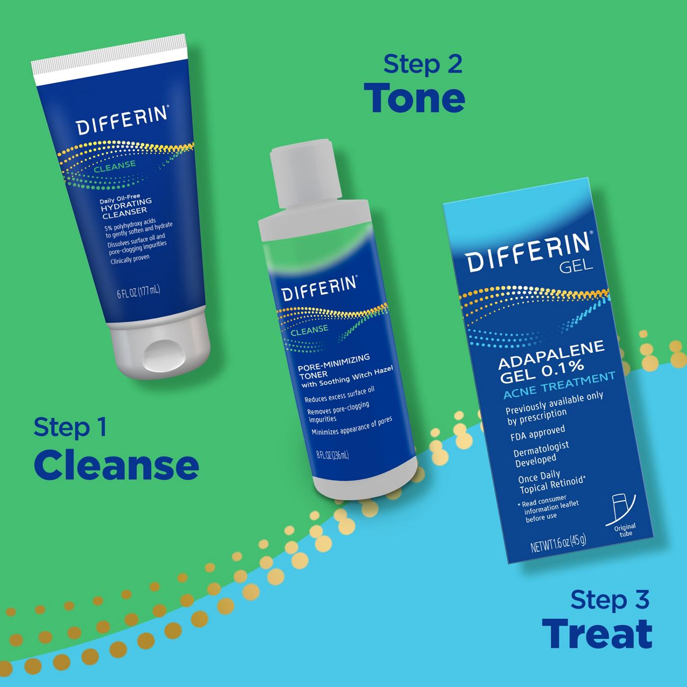 Differin Pore-Minimizing Toner - Shop Facial cleansers & scrubs at H-E-B