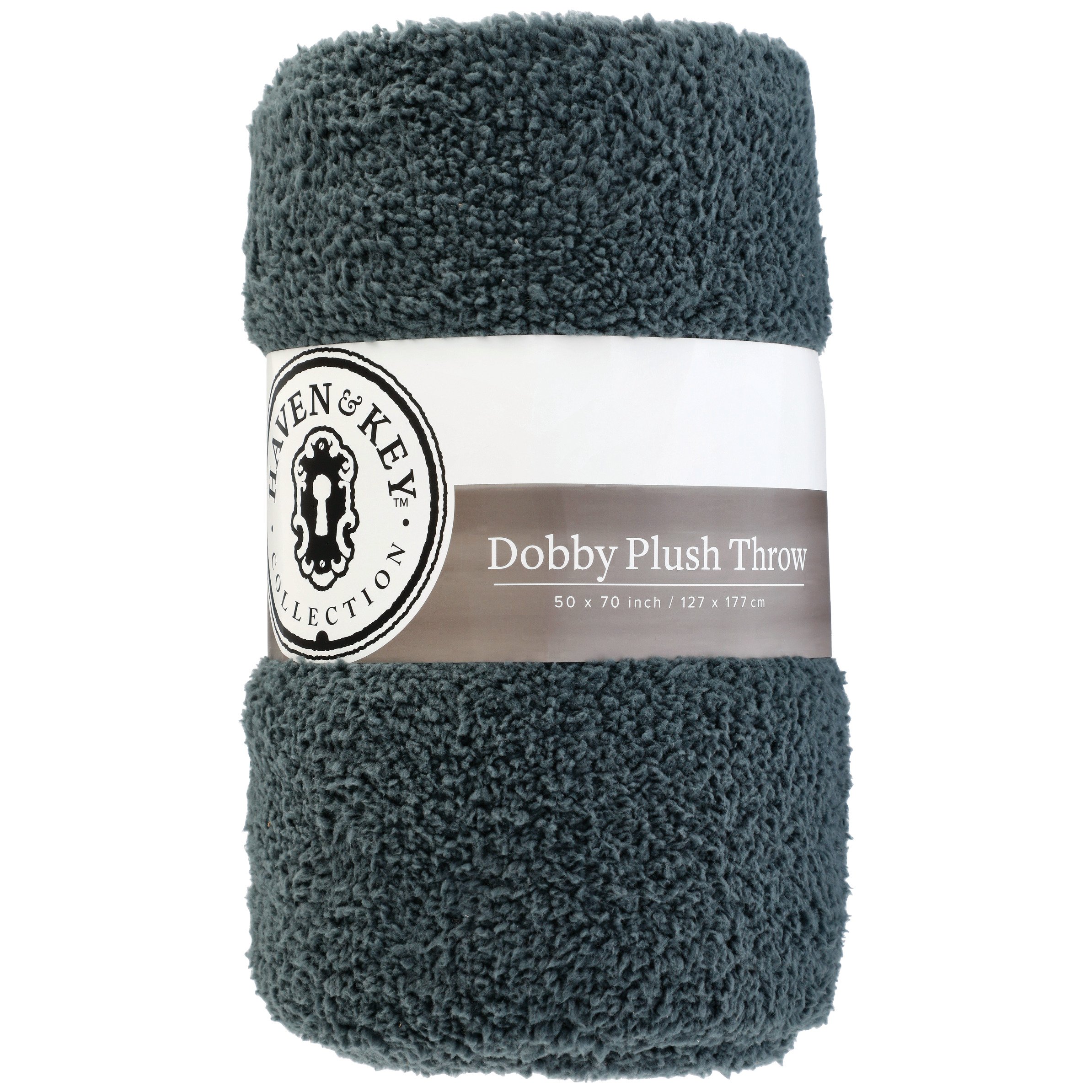 Haven & Key Gray Dobby Plush Throw - Shop Blankets & throws at H-E-B