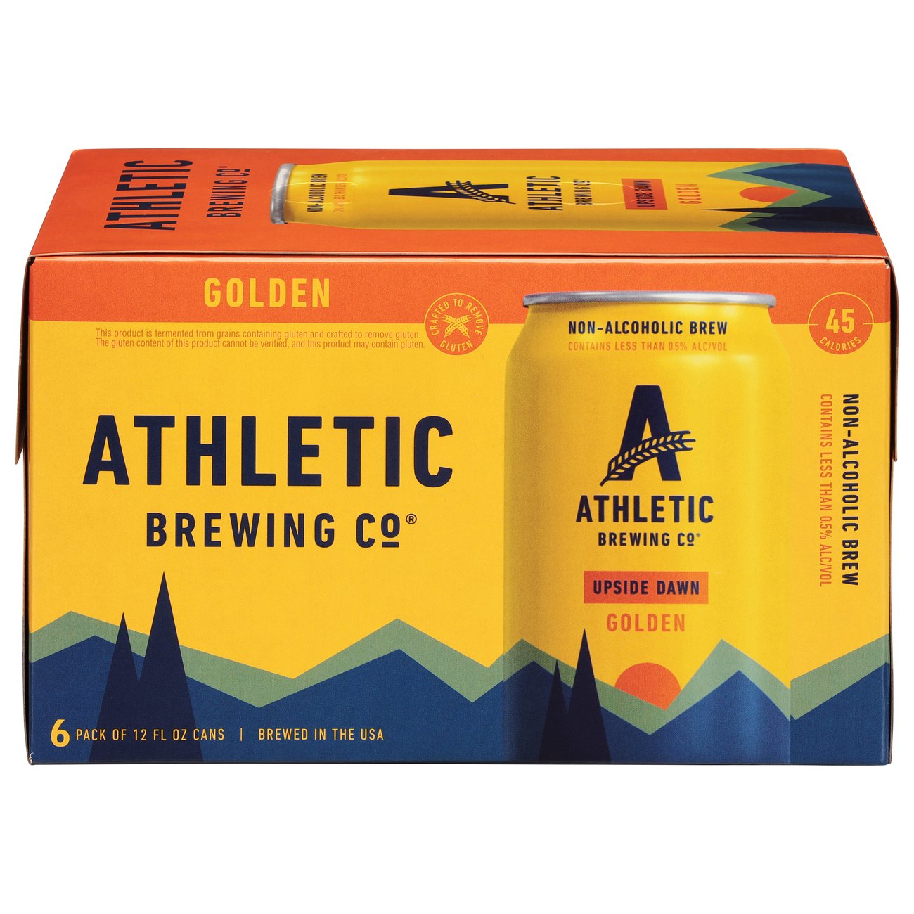 Athletic Brewing Co. Non Alcoholic Upside Dawn Golden Craft Beer 6 pk ...