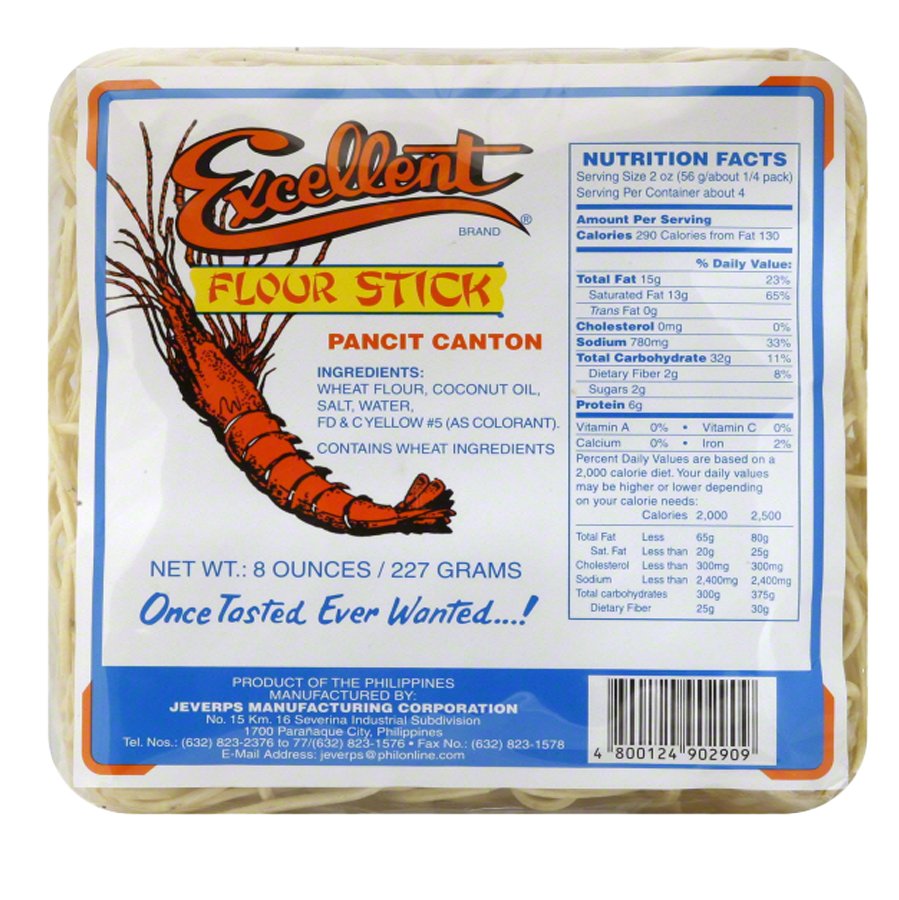 Excellent Pancit Canton Flour Stick Noodles - Shop Pasta at H-E-B