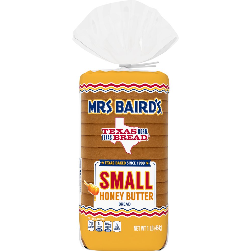 Mrs Baird's Small Honey Butter Sliced Bread - Shop Sliced bread at H-E-B
