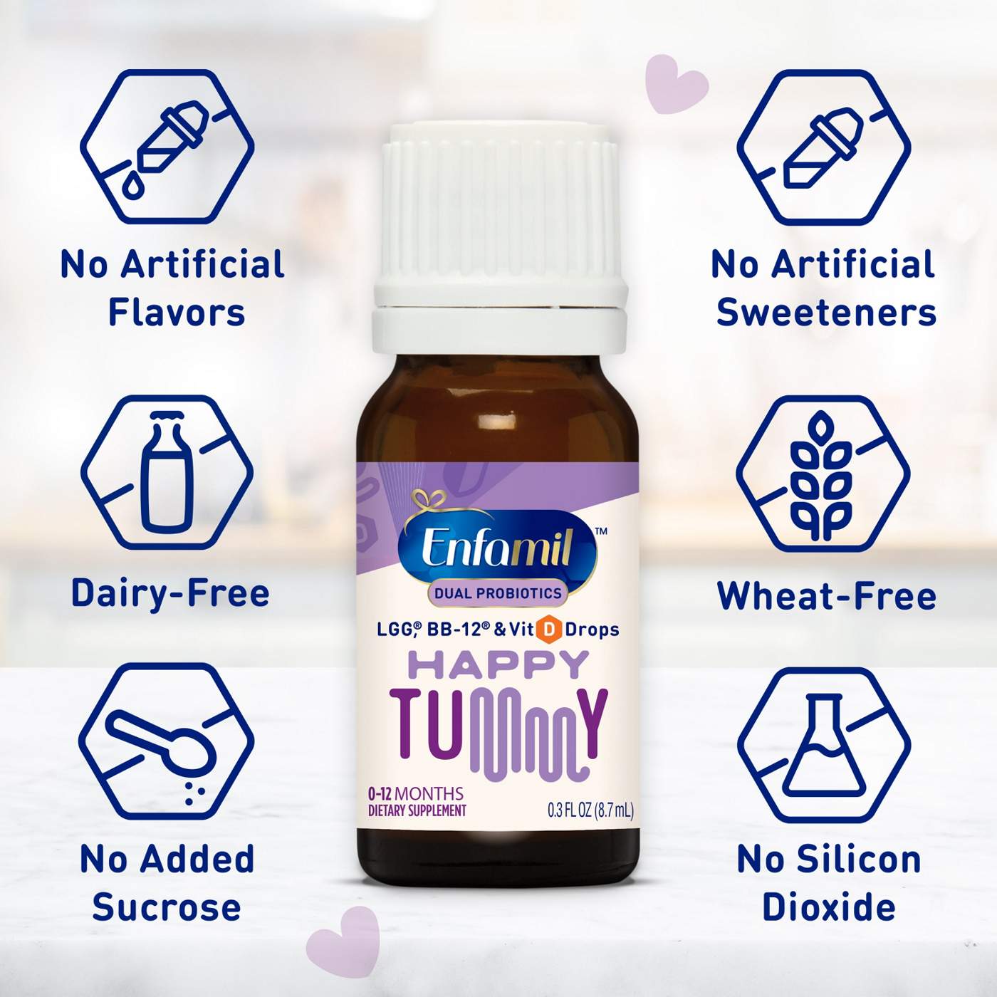 Enfamil Breastfed Infant Probiotics & Vitamin D Dual Probiotics - Shop Multivitamins at H-E-B