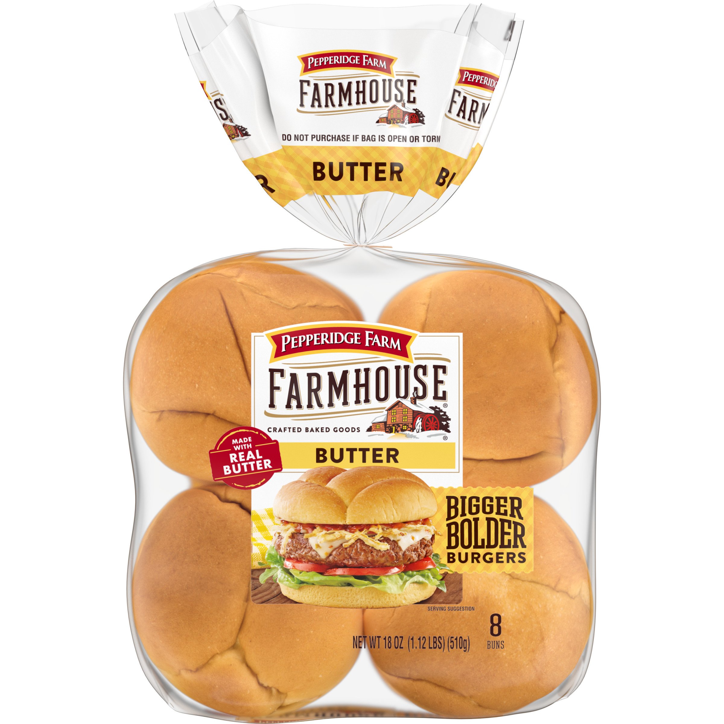 Pepperidge Farm Farmhouse Butter Hamburger Buns - Shop Buns & rolls at ...