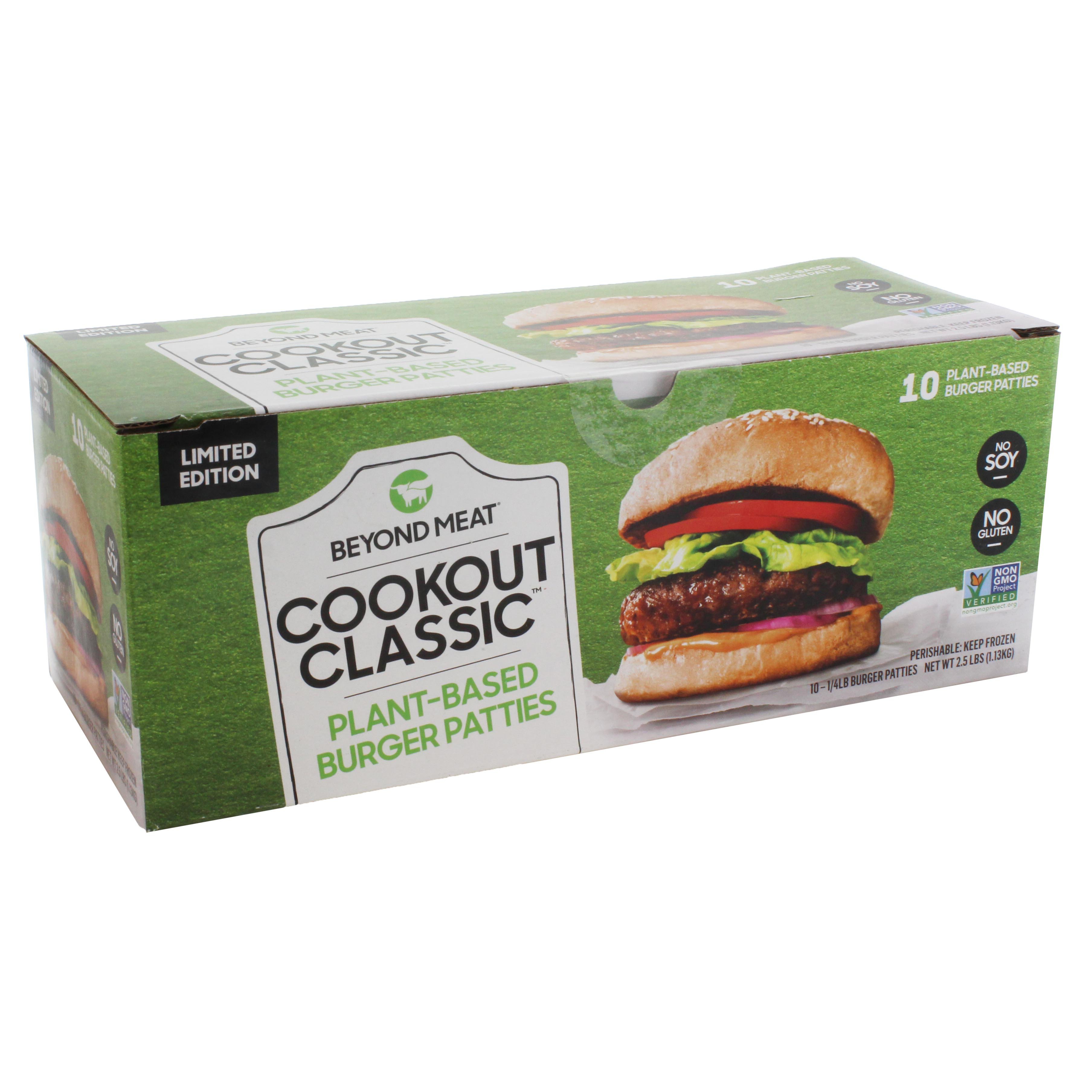 Beyond Meat Cookout Classic Plant-Based Burger Patties - Shop Tofu ... Beyond Meat Cookout Classic Plant-Based Burger Patties - Shop Tofu ...
