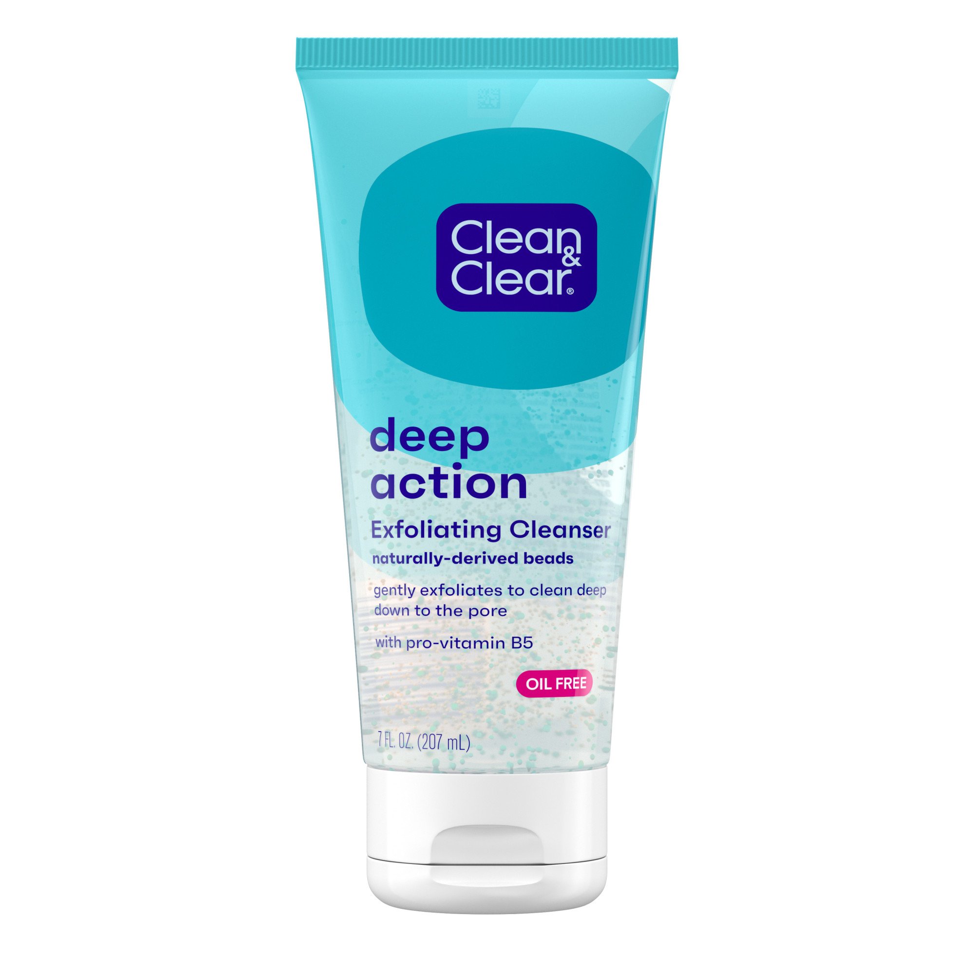 Clean & Clear Oil-Free Deep Action Exfoliating Facial Cleanser - Shop ...
