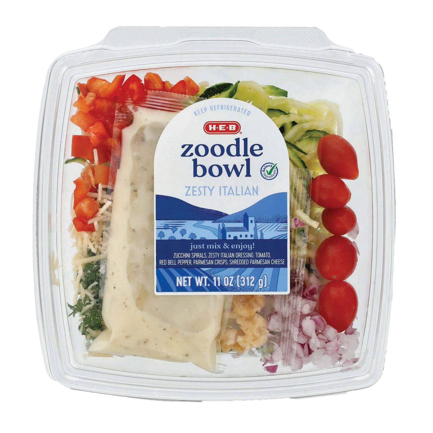 H-E-B Zoodle Bowl - Zesty Italian - Shop Salads at H-E-B