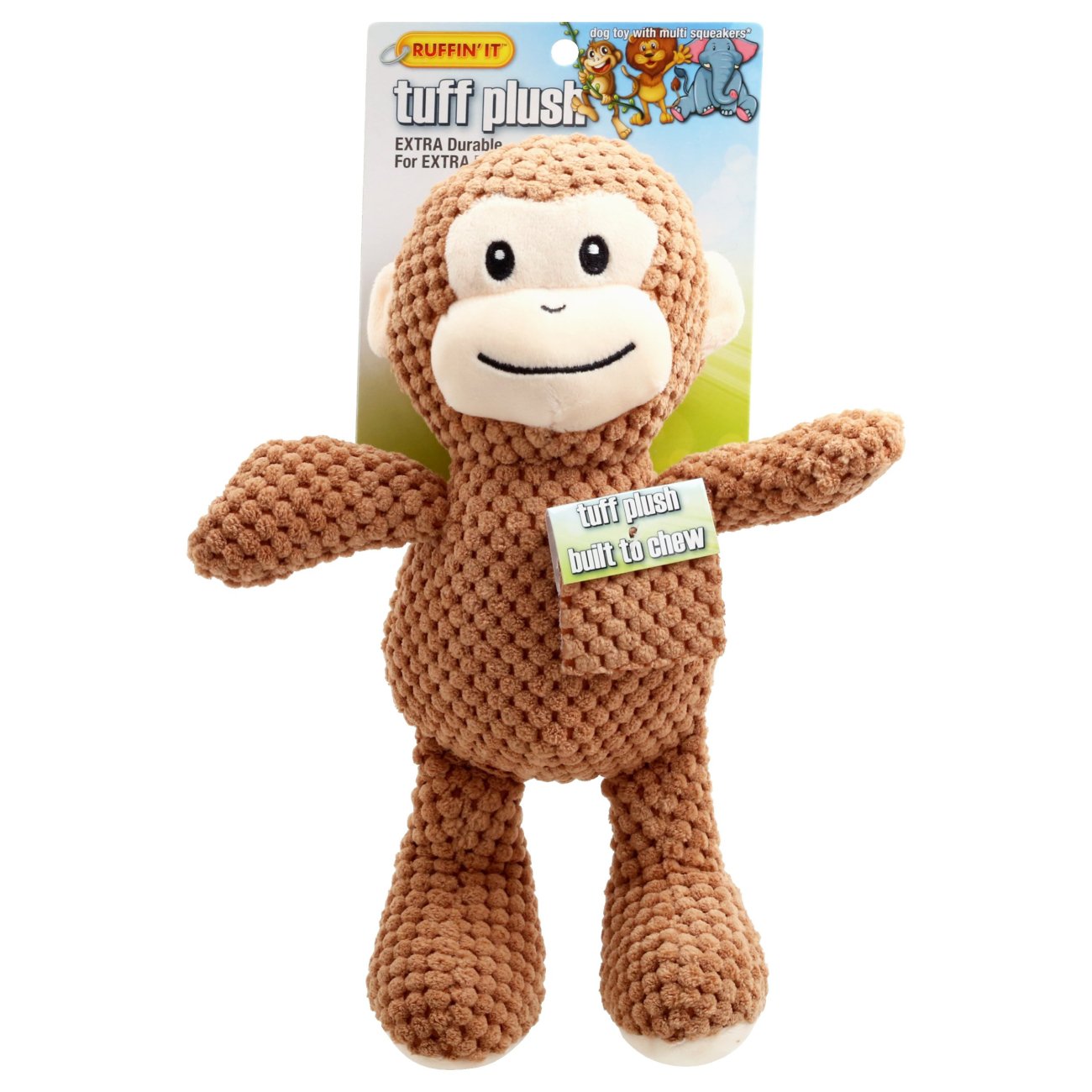 Ruffin' It Tuff Plush Elephant Dog Toy - Shop Plush toys at H-E-B