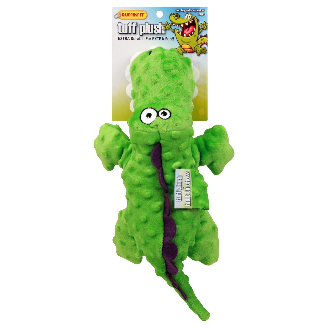 Ruffin' It Tuff Plush Gator Dog Toy - Shop Dogs at H-E-B