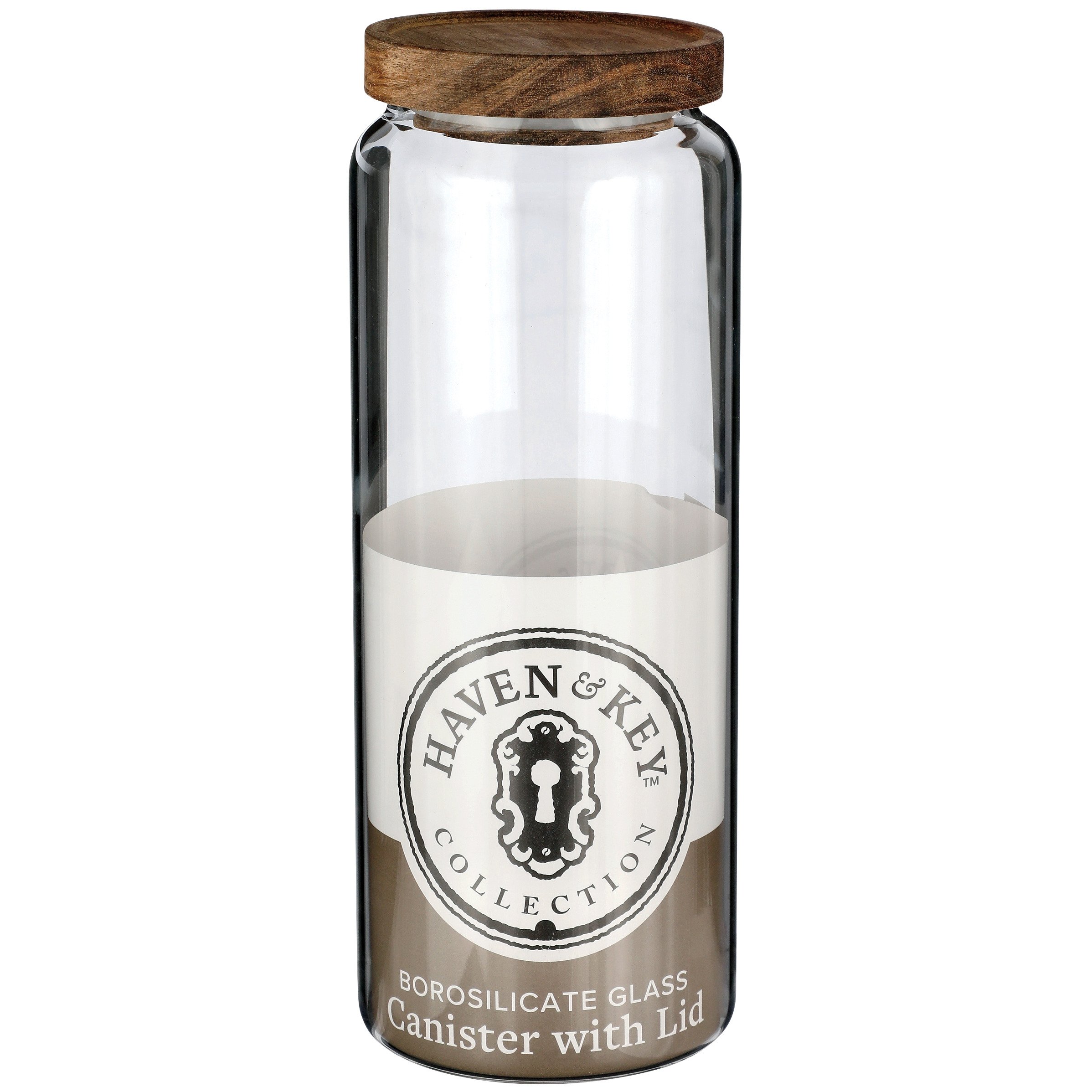 Haven & Key Borosilicate Glass Canister with Lid - Shop Food storage at ...