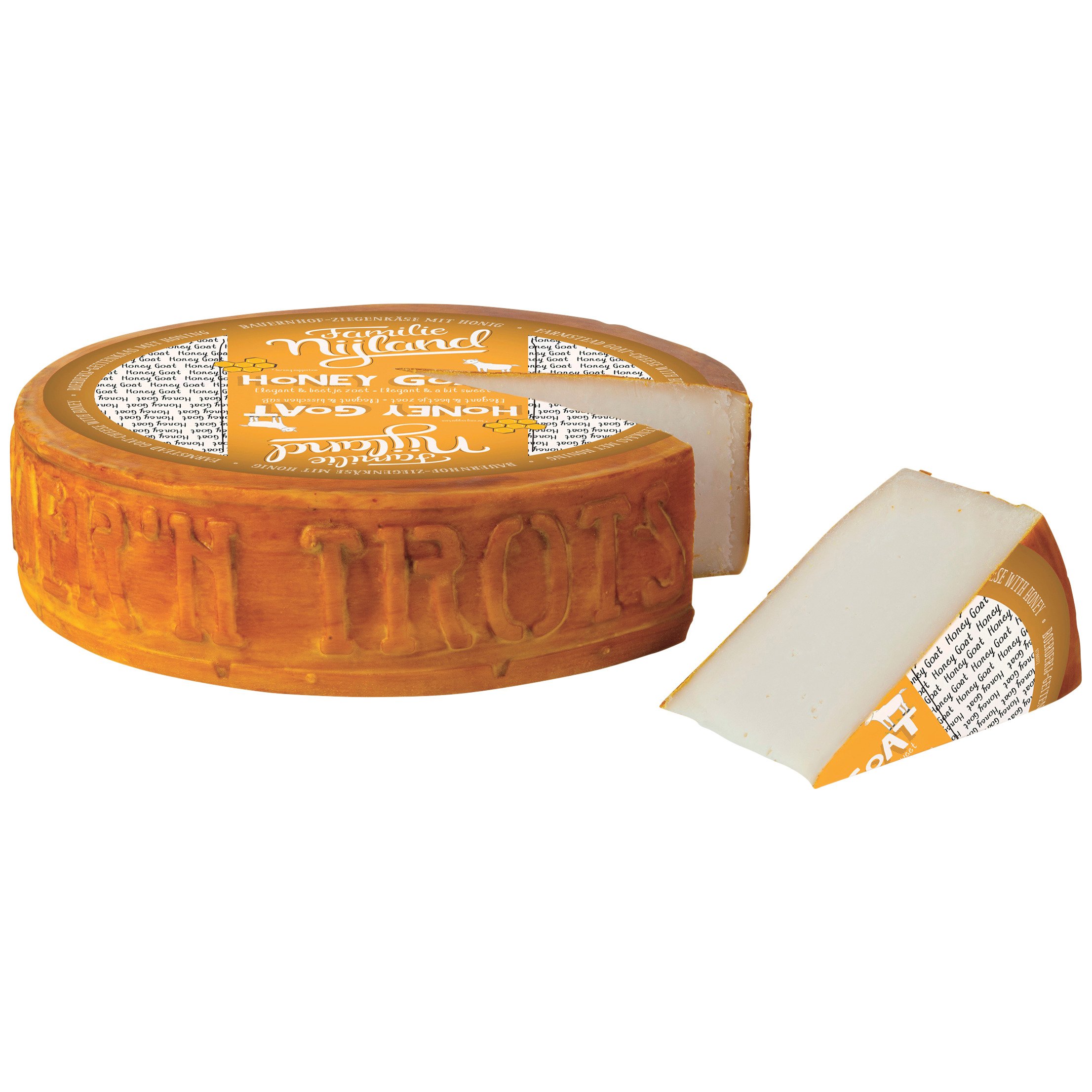 Familie Nijland Honey Goat Cheese Wedge - Shop Cheese at H-E-B