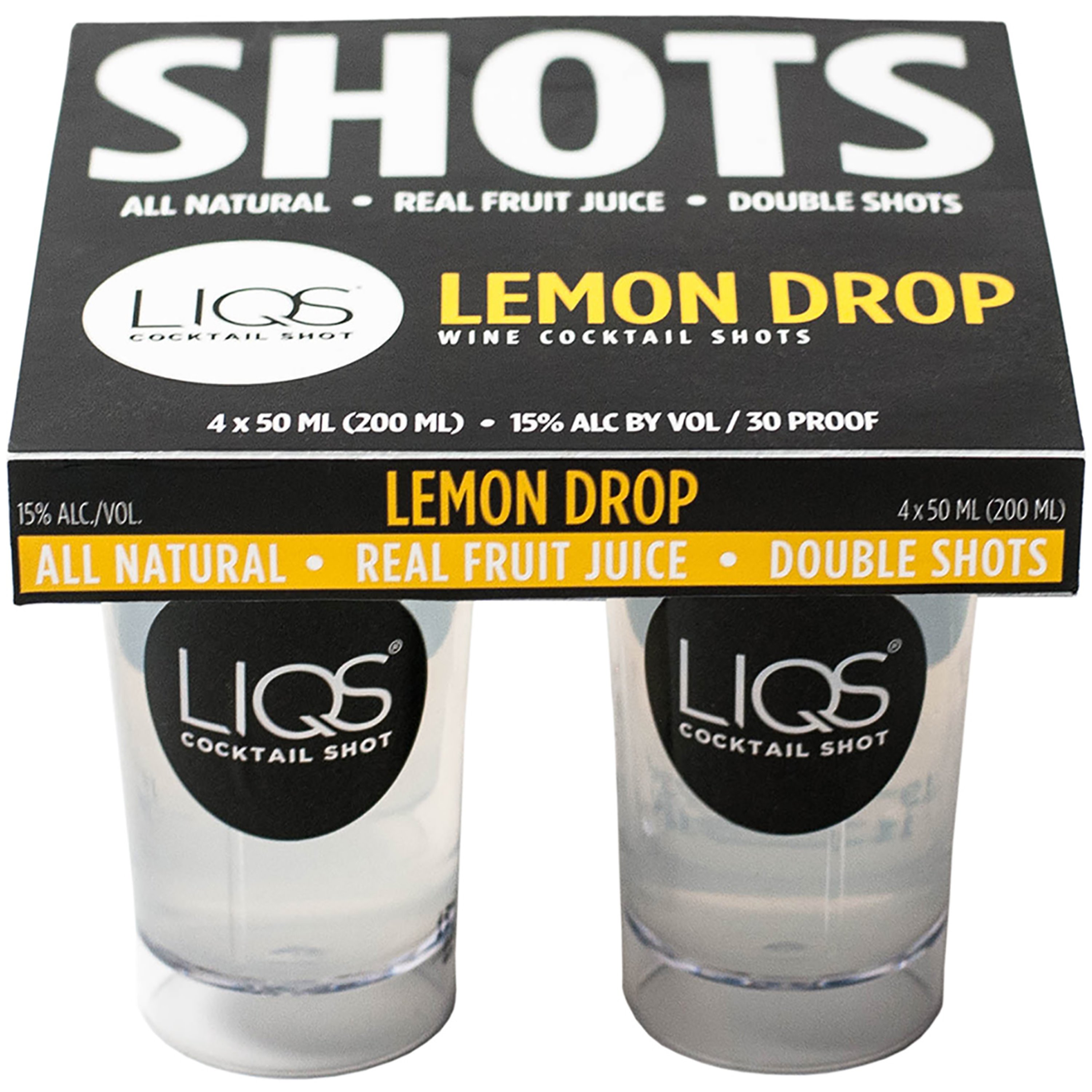 Liqs Lemon Drop Wine Cocktail Shots - Shop Wine at H-E-B