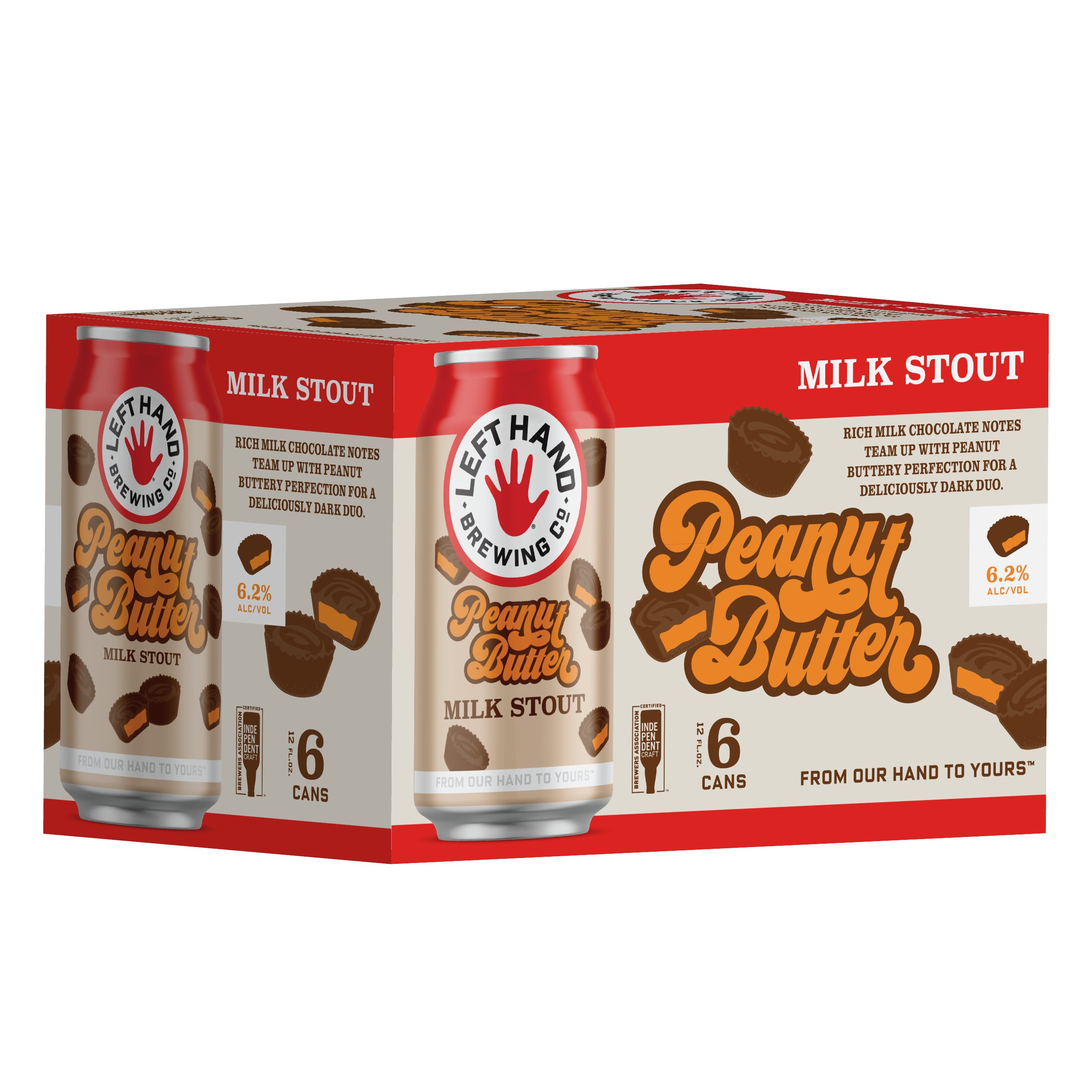 Left Hand Peanut Butter Stout Beer 12 oz Cans - Shop Beer & Wine at H-E-B