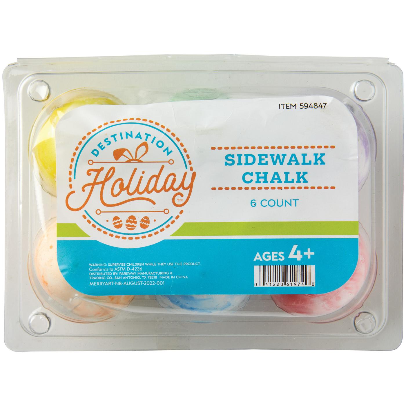 Destination Holiday Easter Egg Shaped Sidewalk Chalk - Shop Chalk at H-E-B