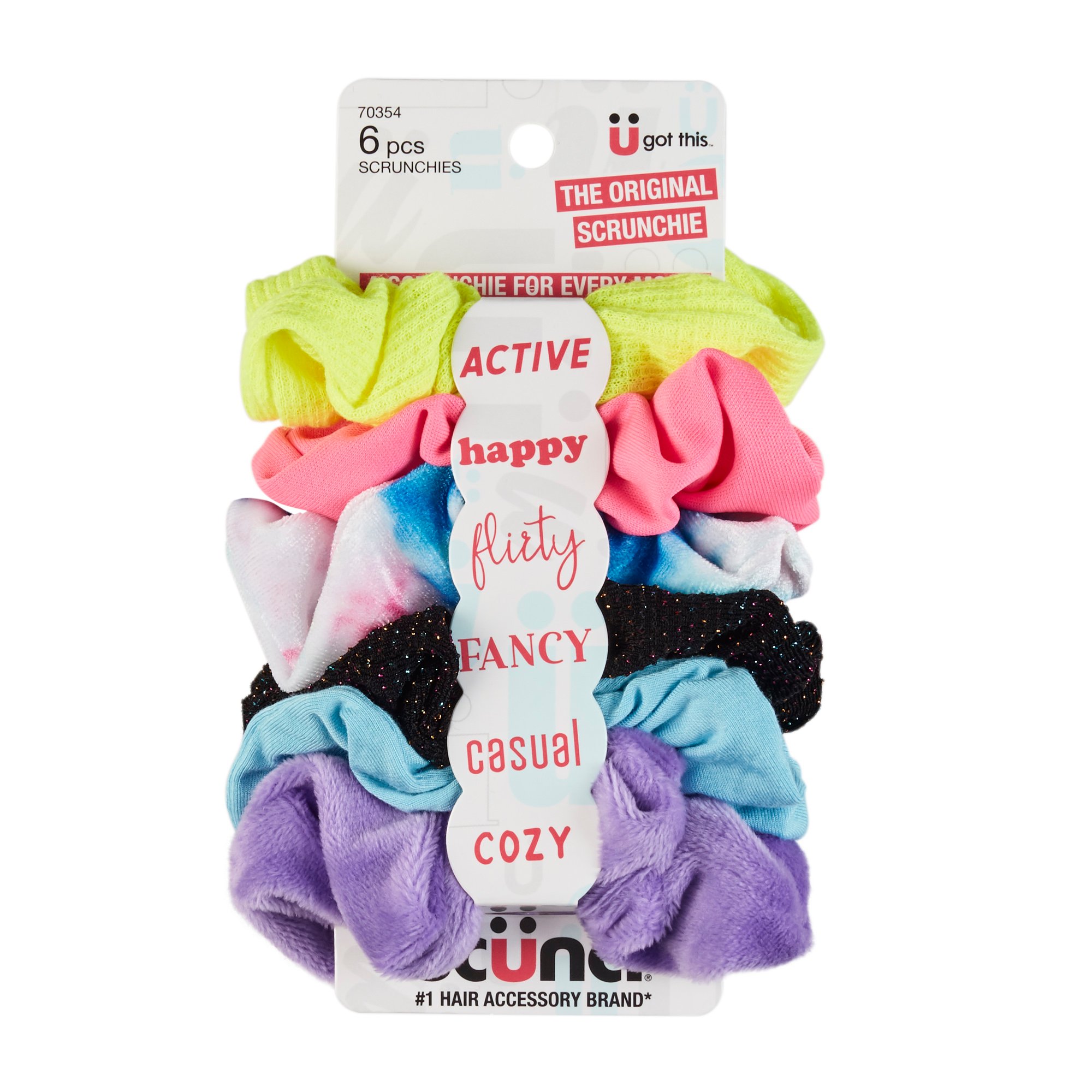 Scunci U Got This Mixed Mood Bright Scrunchies - Shop Hair accessories ...