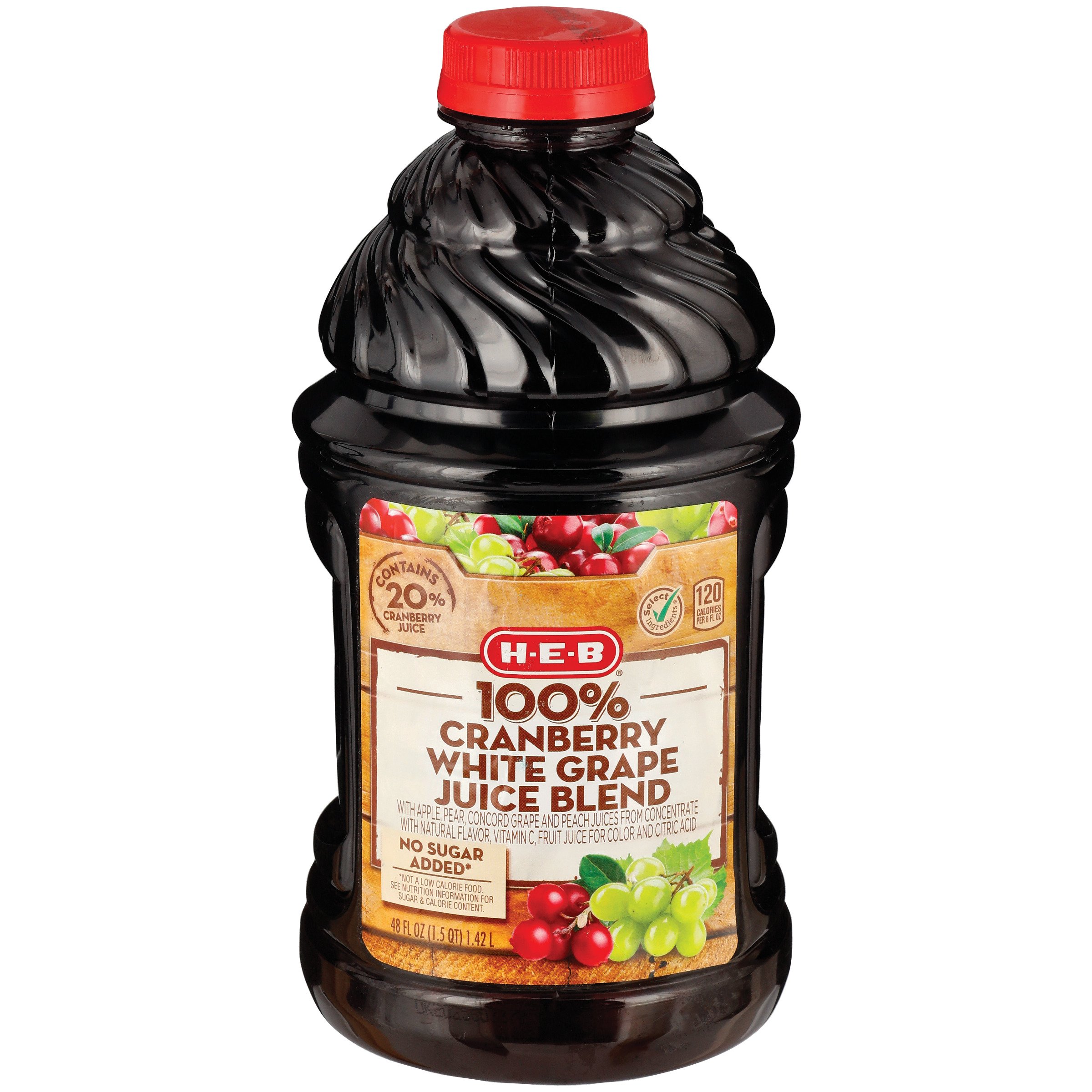 H-E-B 100% Cranberry White Grape Juice Blend - Shop Juice at H-E-B
