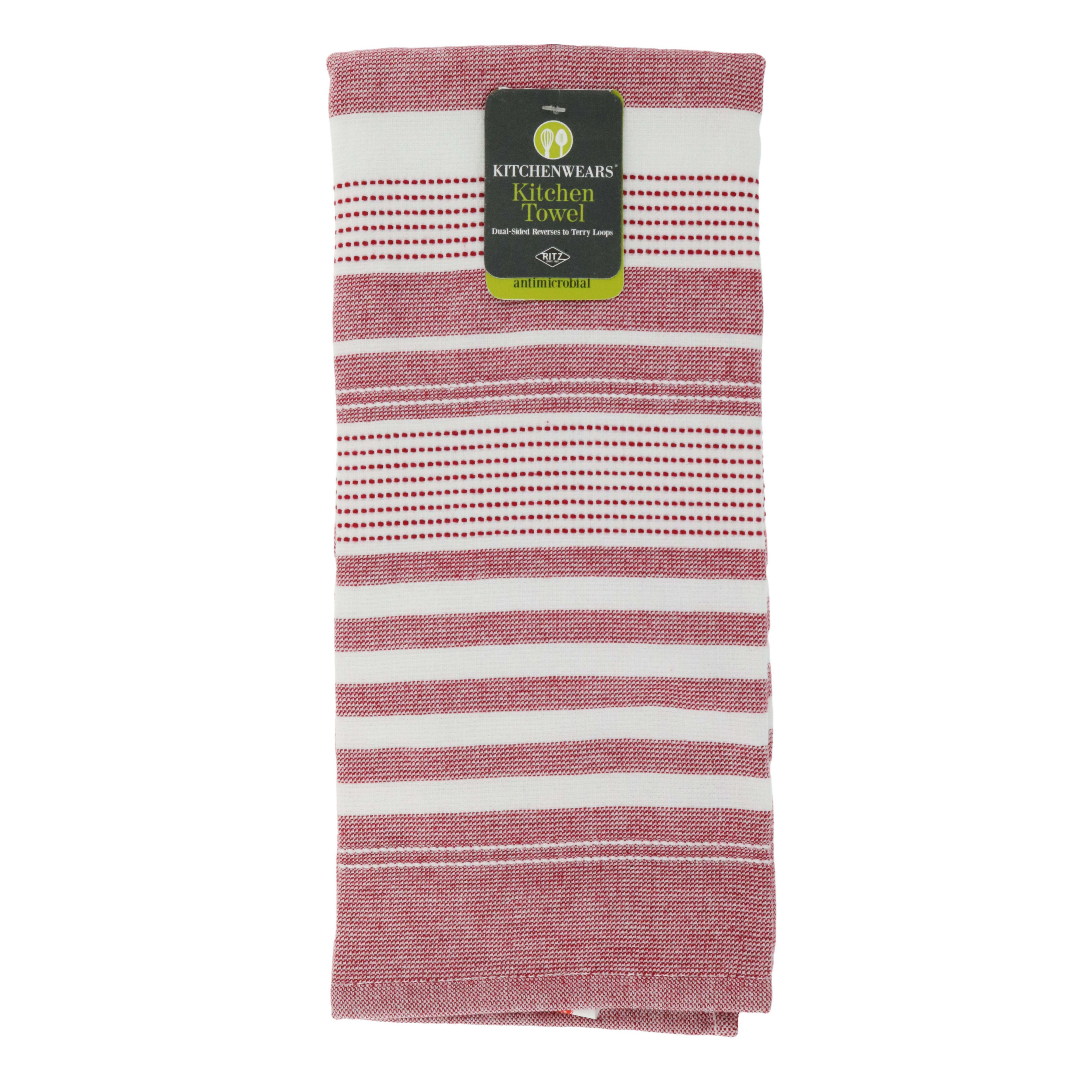 Kitchen Wears Ritz Red Stripe Kitchen Towel - Shop Kitchen linens at H-E-B