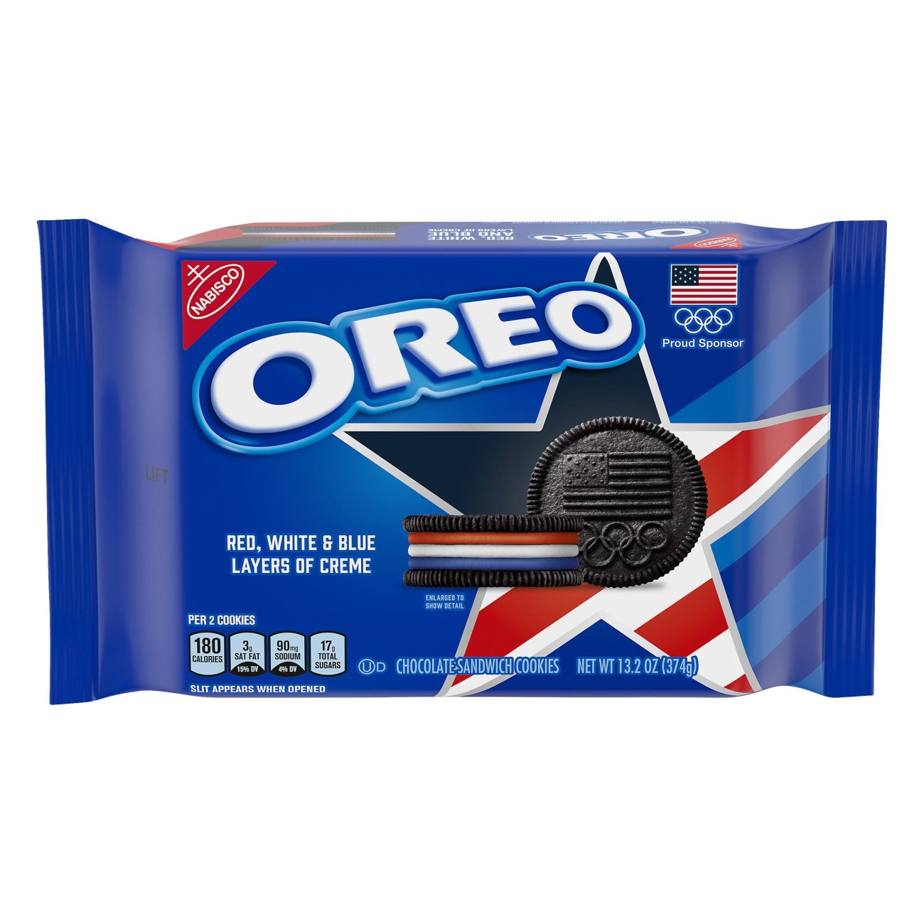 Nabisco Oreo Team USA Sandwich Cookies - Shop Cookies at H-E-B