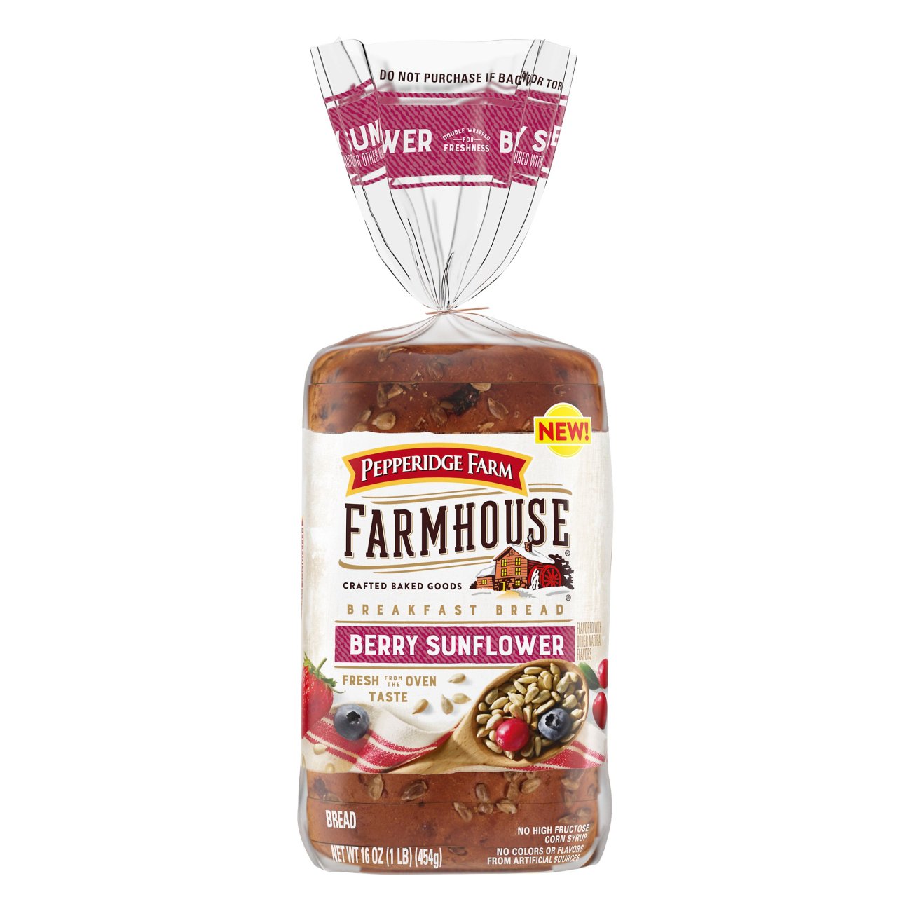 Pepperidge Farm Farmhouse Berry Sunflower Breakfast Bread - Shop Sliced ...
