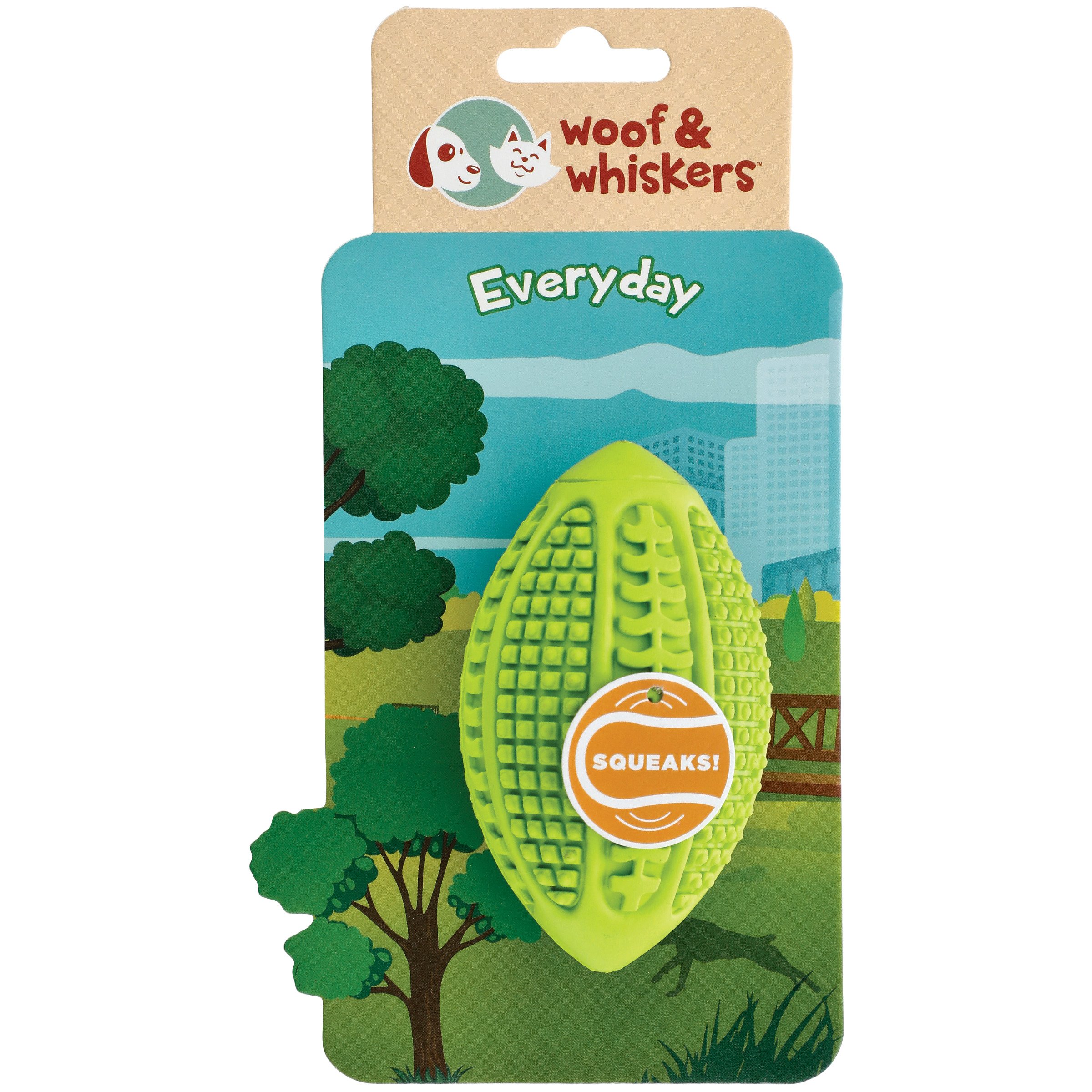 Woof & Whiskers Rubber Football Dog Toy - Shop Chew toys at H-E-B