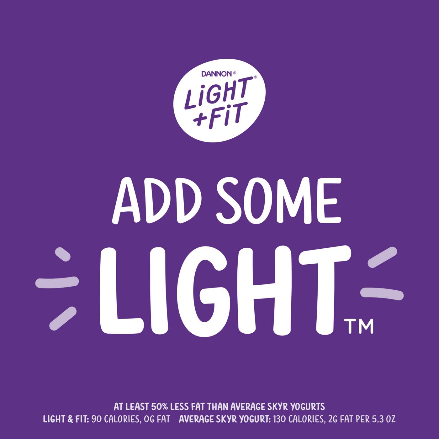 Dannon Light & Fit Non-Fat Raspberry Lime Yogurt With Collagen ...