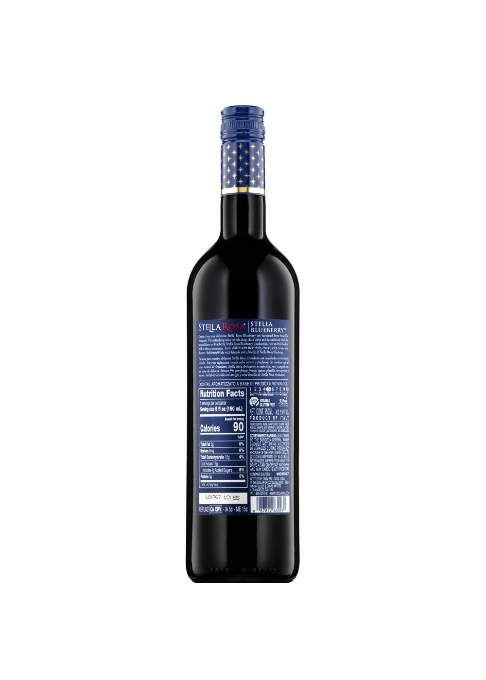 Stella Rosa L'Originale Blueberry Semi-Sweet Red Wine - Shop Wine at H-E-B