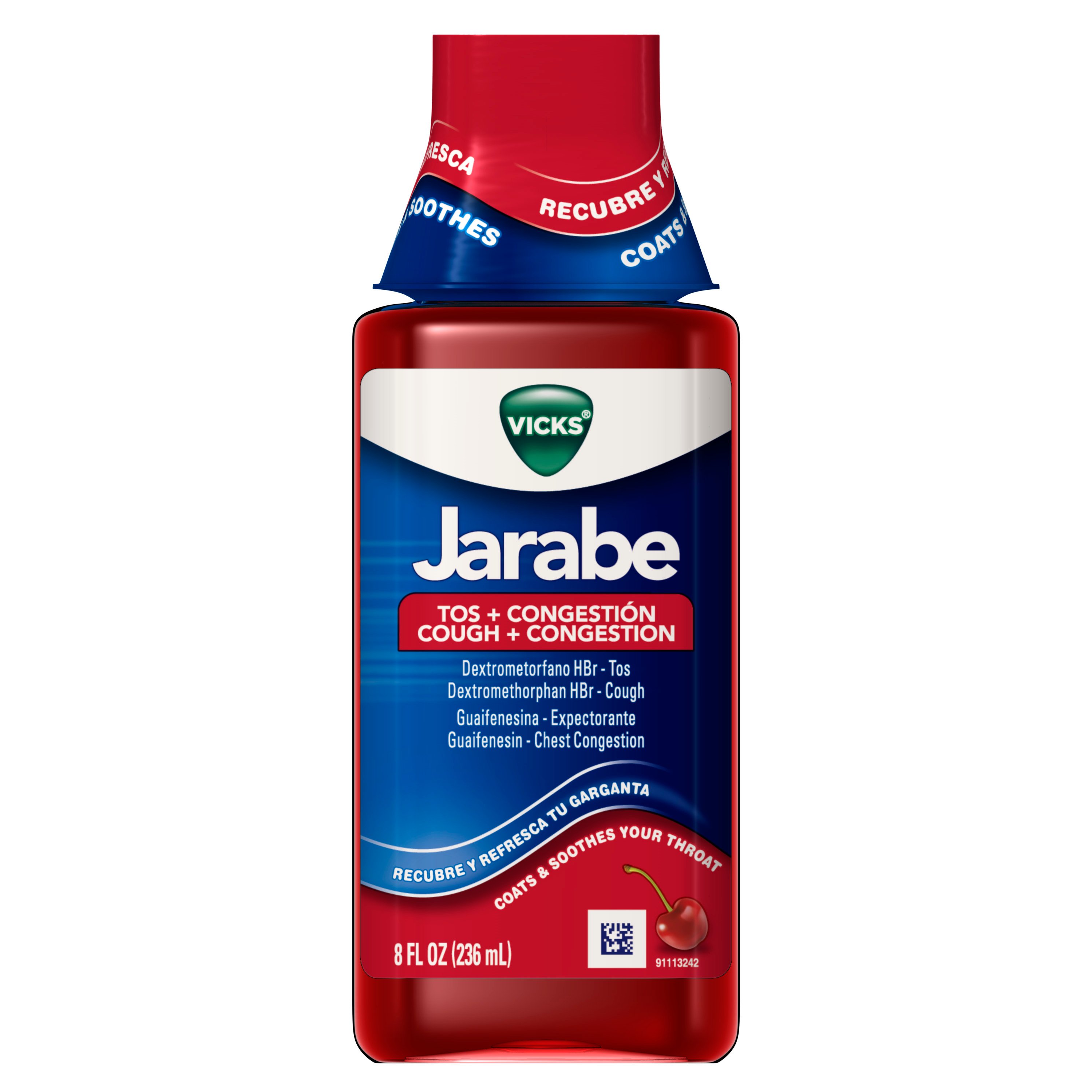 Vicks Jarabe Cough And Congestion Liquid - Shop Cough, cold & flu at H-E-B