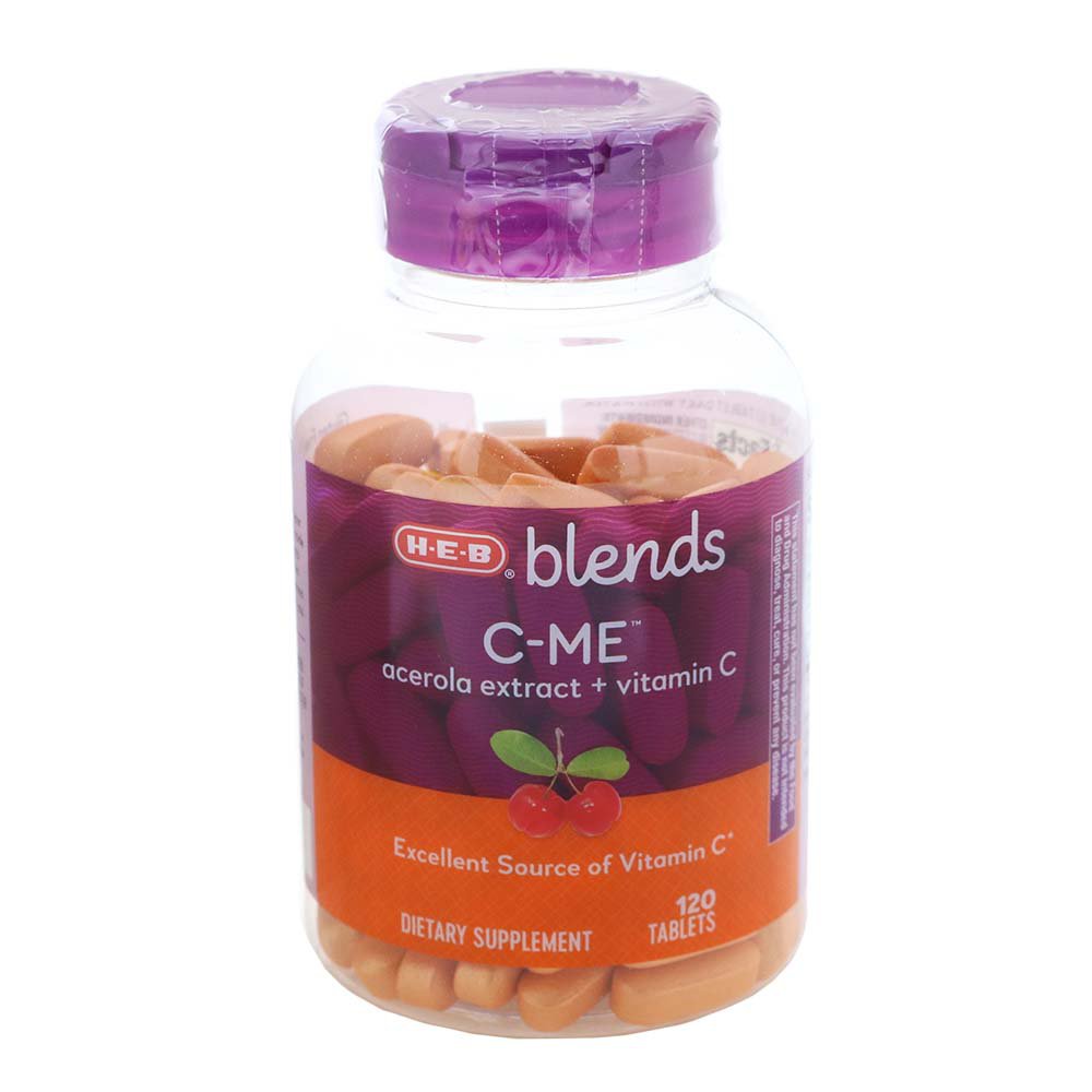 H-E-B Blends C-Me Dietary Supplement Tablets - Shop Vitamins ...