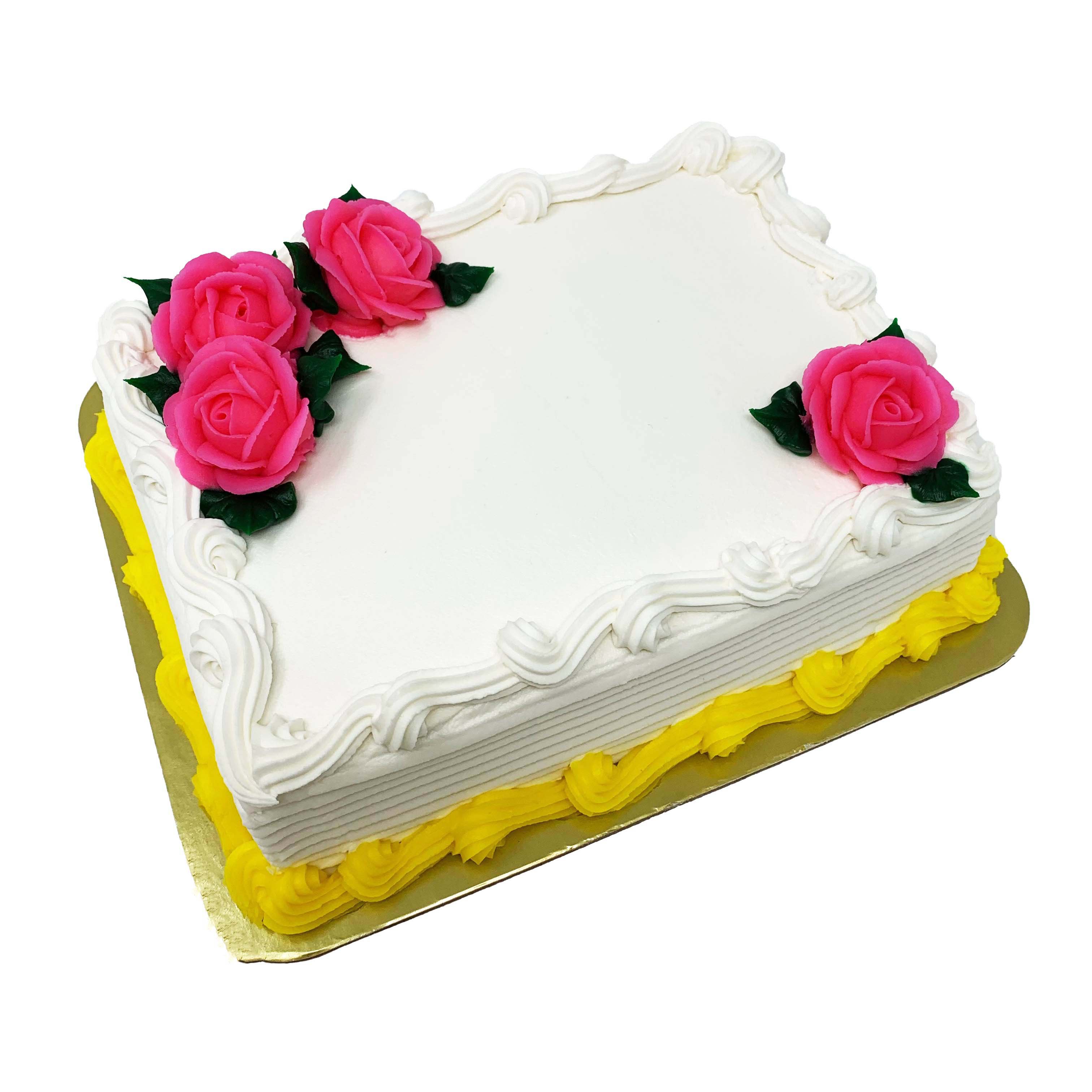 H-E-B Bakery Floral Buttercream Chocolate Cake - Shop Standard cakes at ...