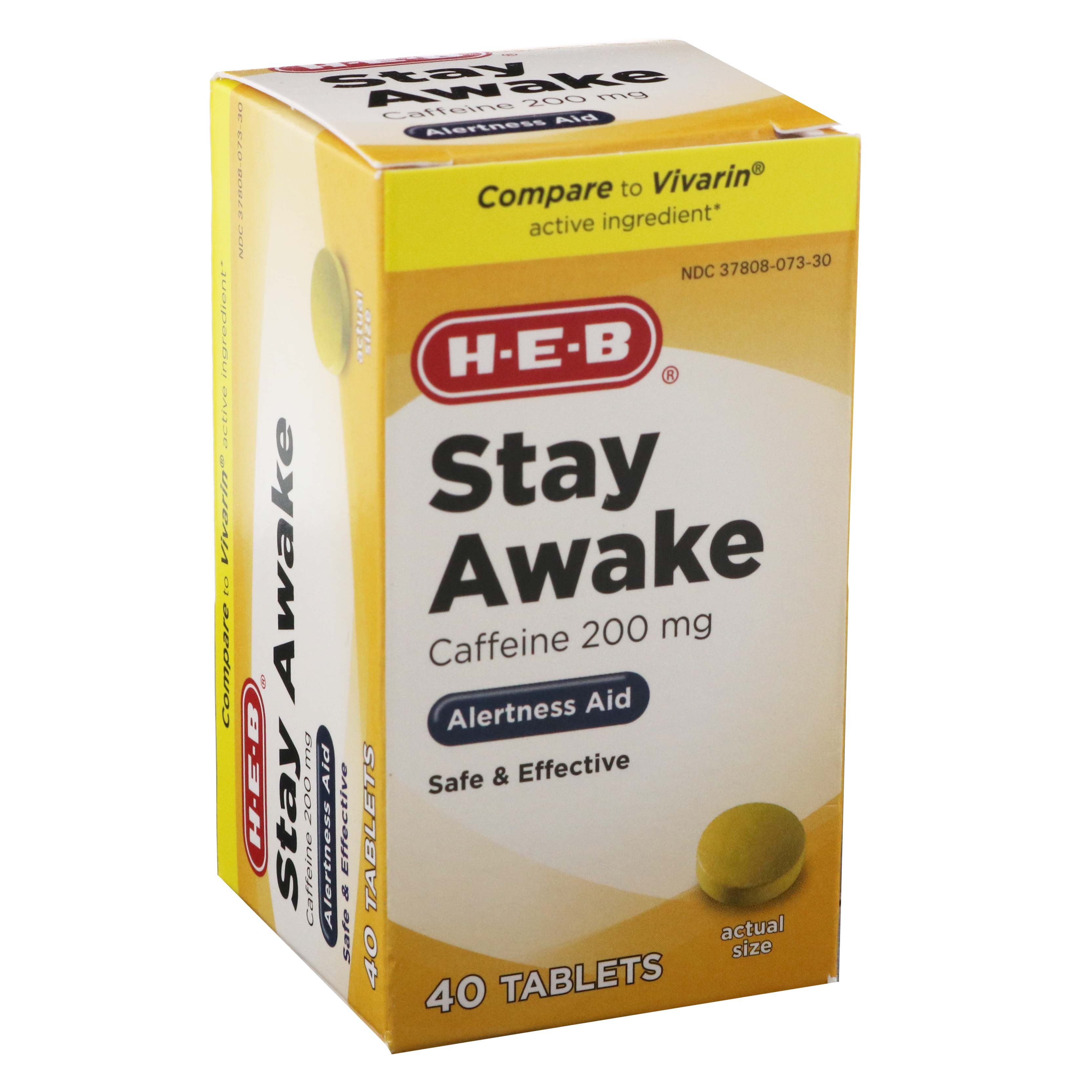 H-E-B Stay Awake Tablets - Shop Sleep & snoring aids at H-E-B
