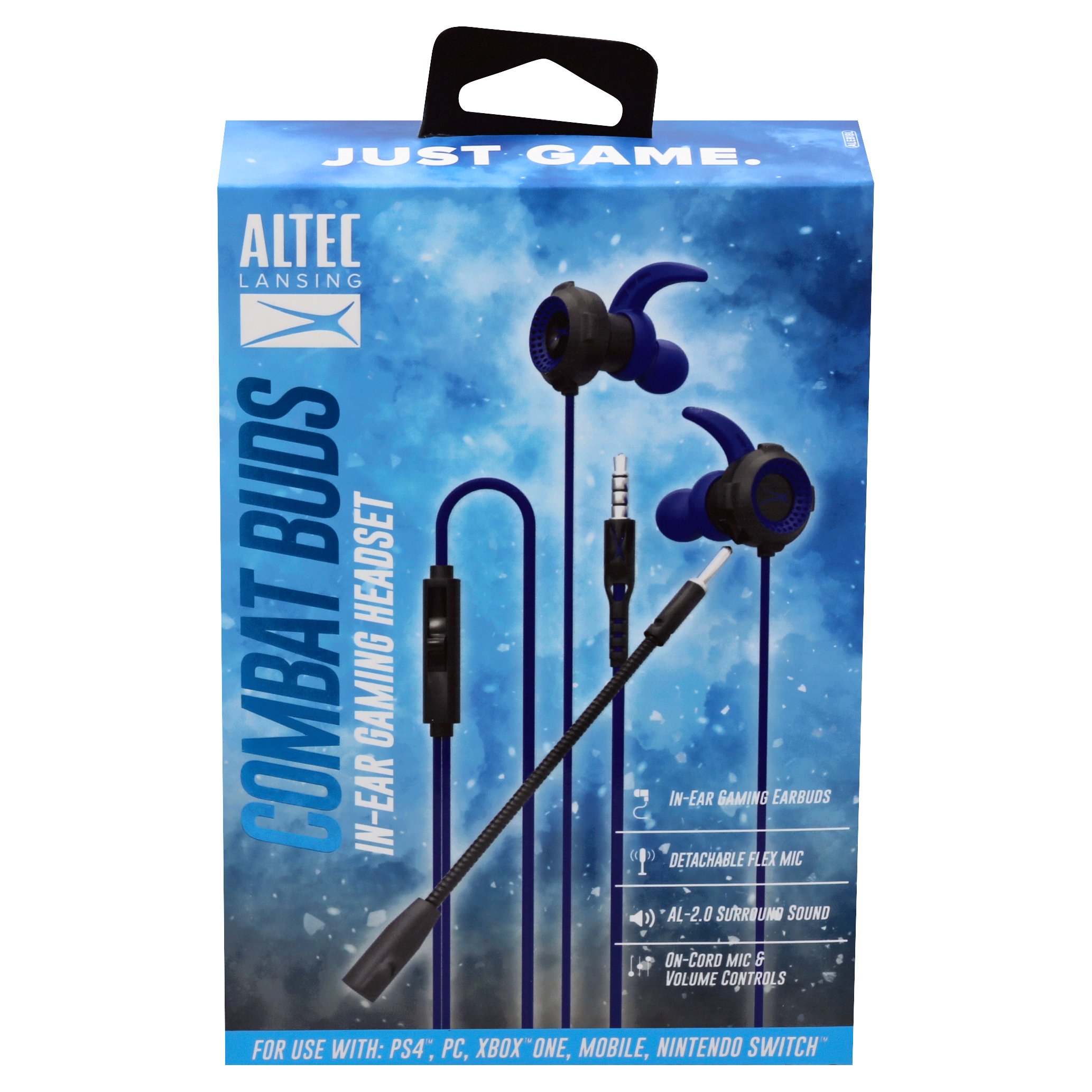 Altec Lansing Combat Buds In-Ear Gaming Headset - Blue - Shop ...