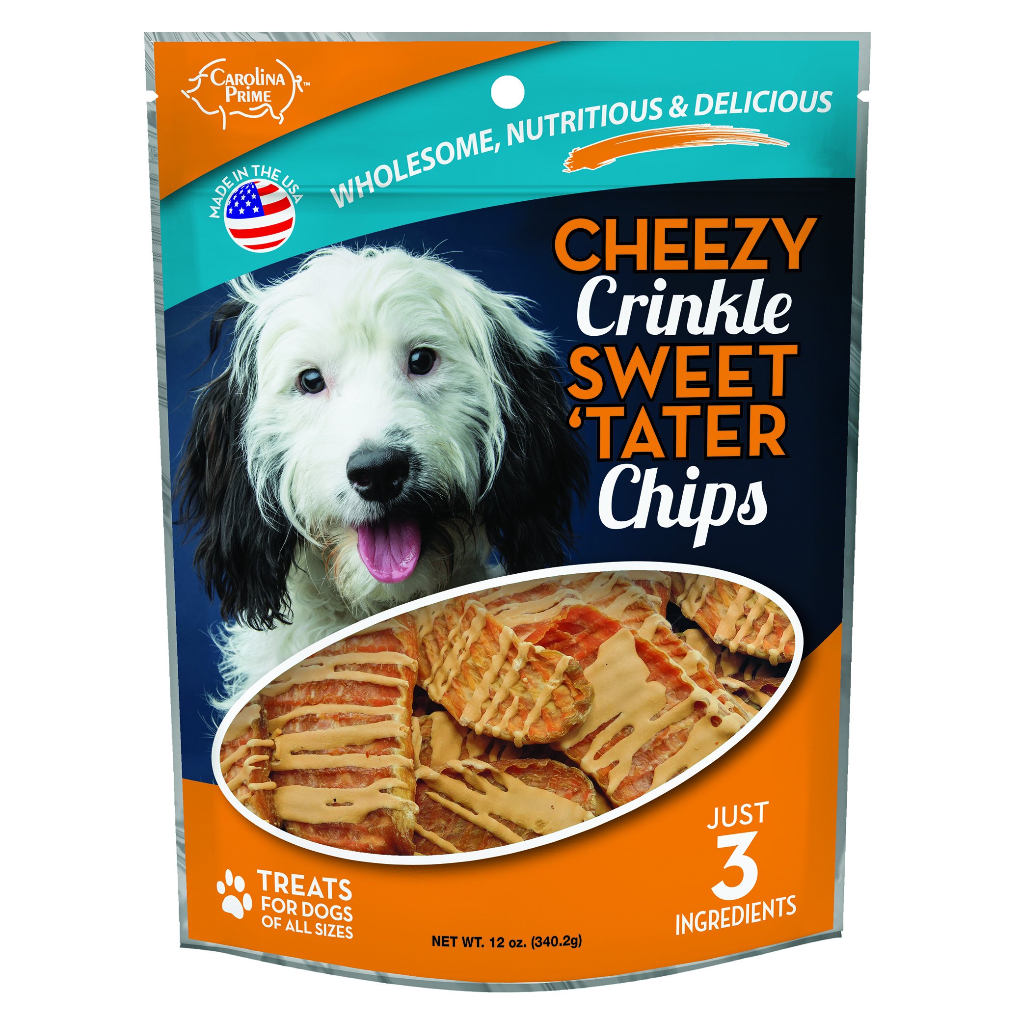 Carolina Prime Cheezy Crinkle Sweet 'Tater Chips Dog Treats - Shop ...