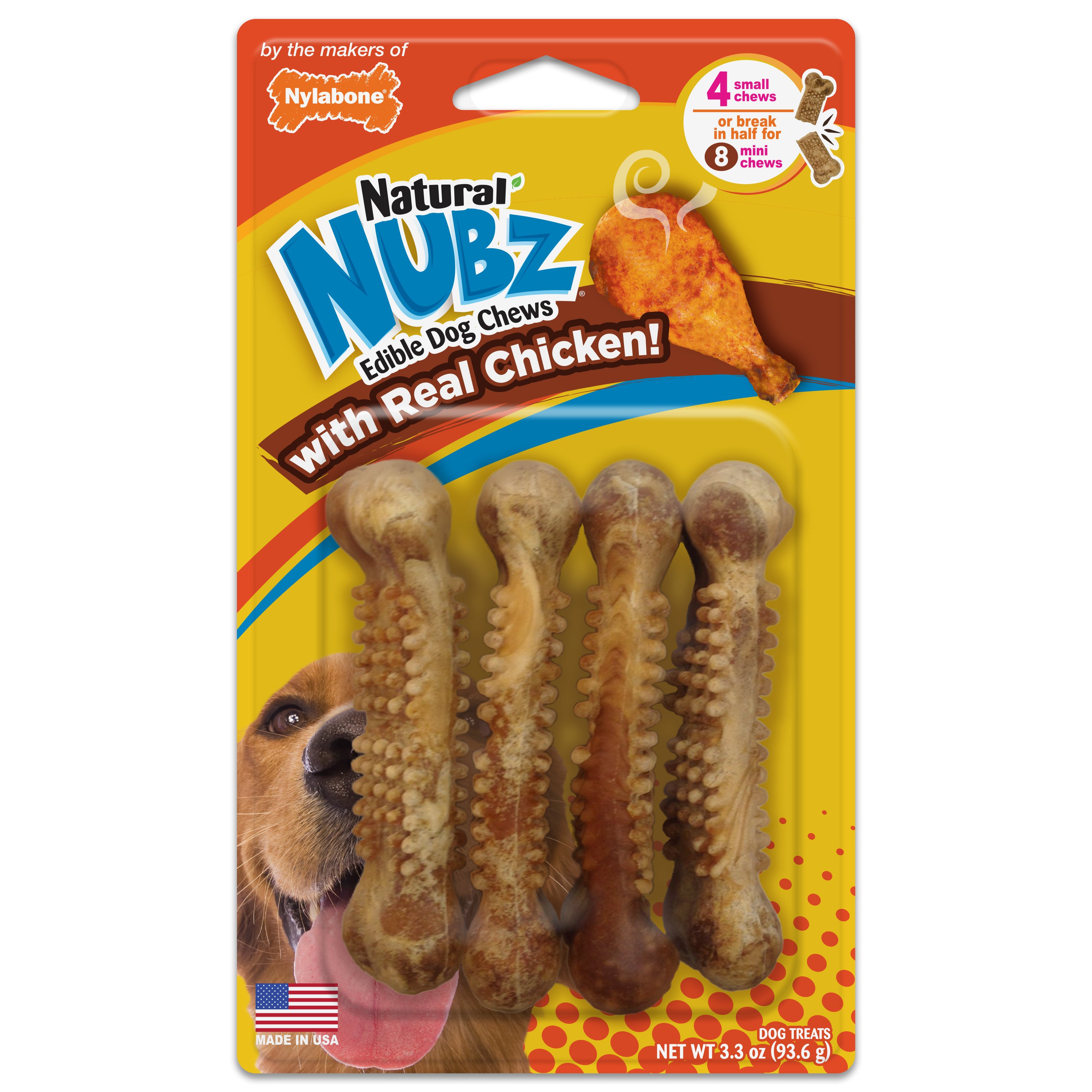 Nylabone Natural Nubz Small Edible Chicken Dog Chews - Shop Dogs at H-E-B