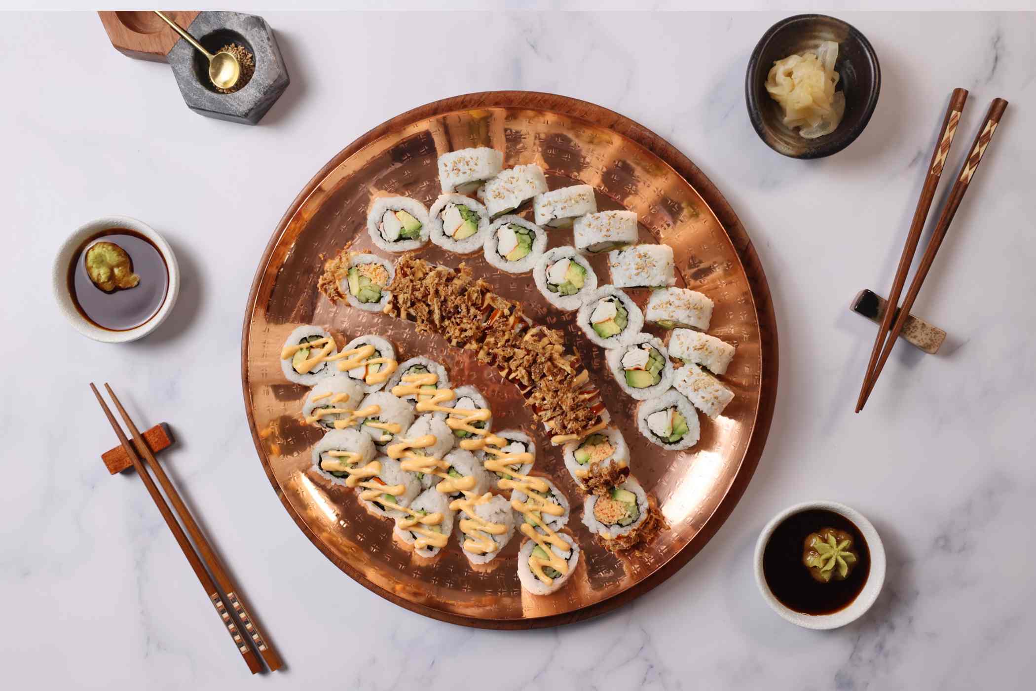 H-E-B Sushiya Sushi Party Tray - California - Kosher - Shop Sushi at H-E-B