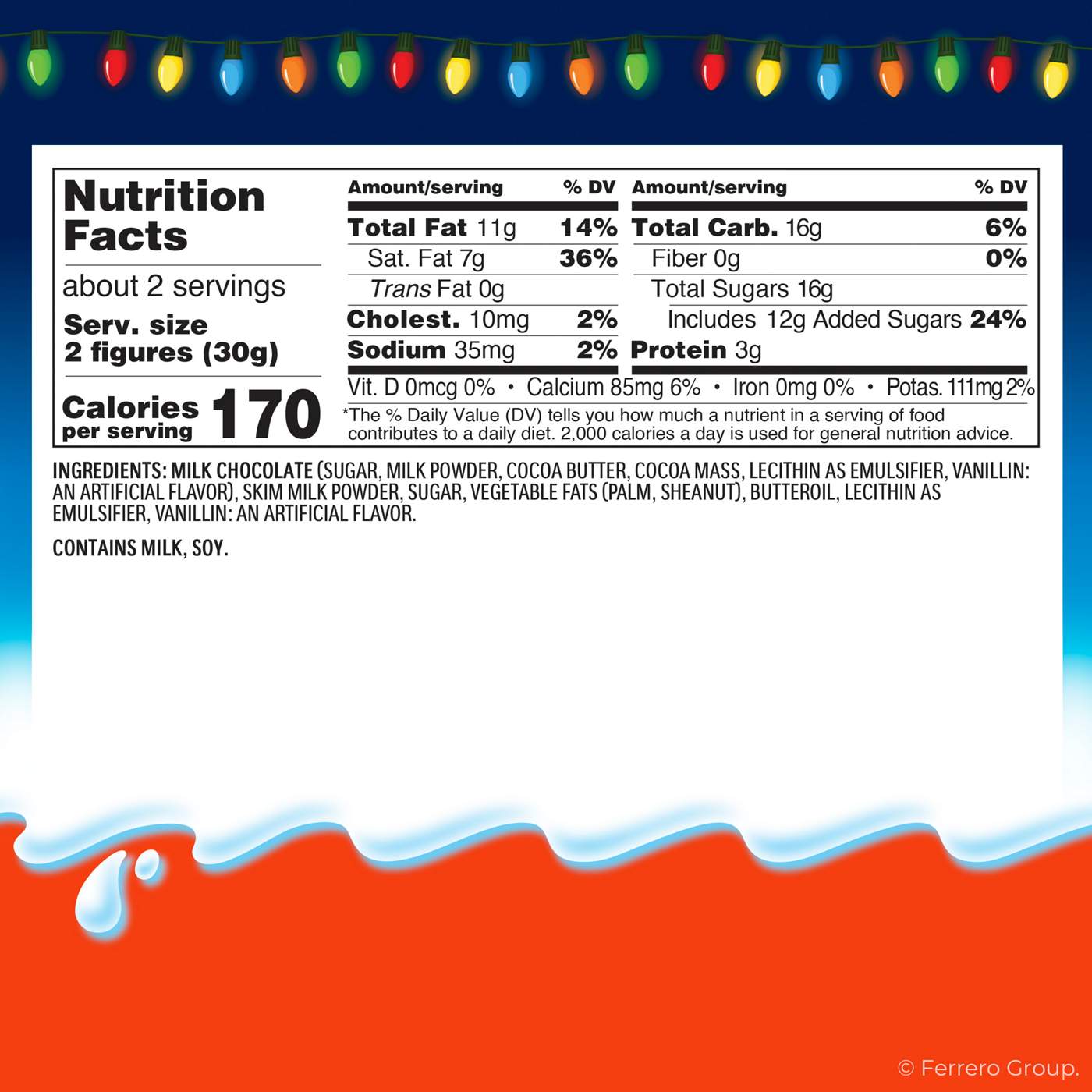 Kinder Milk Chocolate with Creamy Milk Filling Christmas Figures - Shop ...