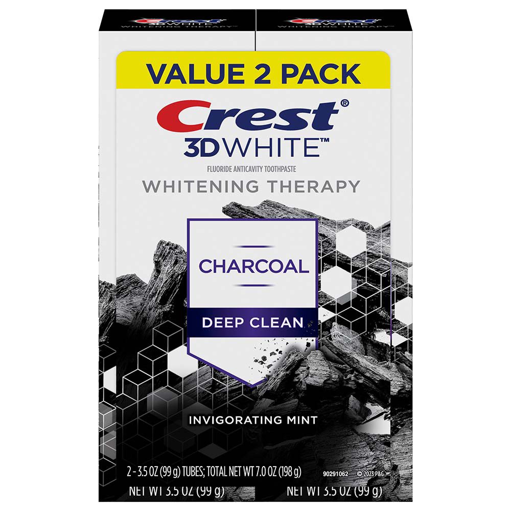 Crest 3D White Whitening Therapy Charcoal Deep Clean Toothpaste ...