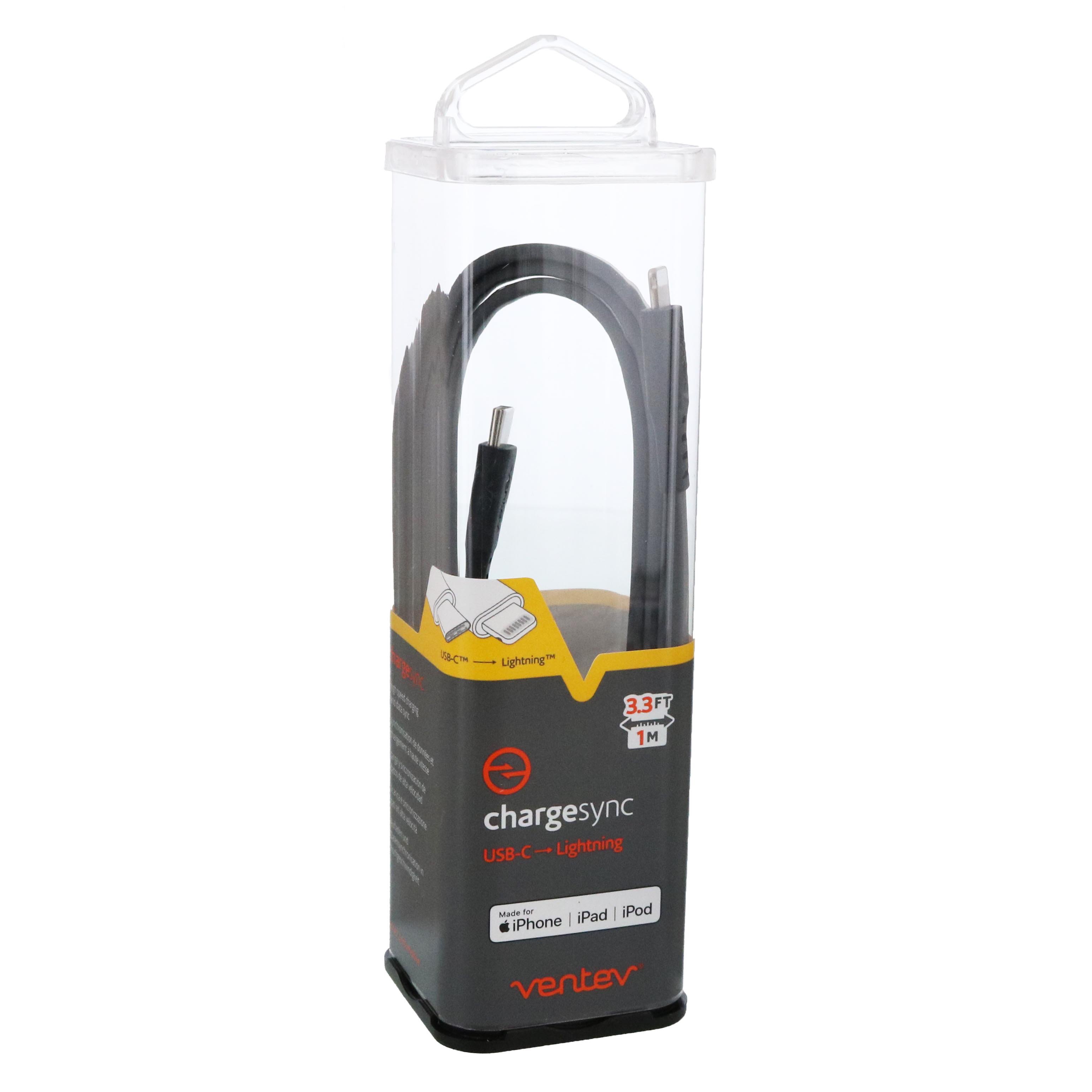 Ventev Chargesync USB-C to Lightning Cable - Gray - Shop Connection ...