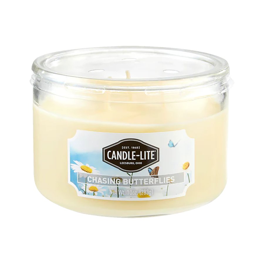 Candle-Lite Chasing Butterflies Scented 3 Wick Candle - Shop Candles at ...