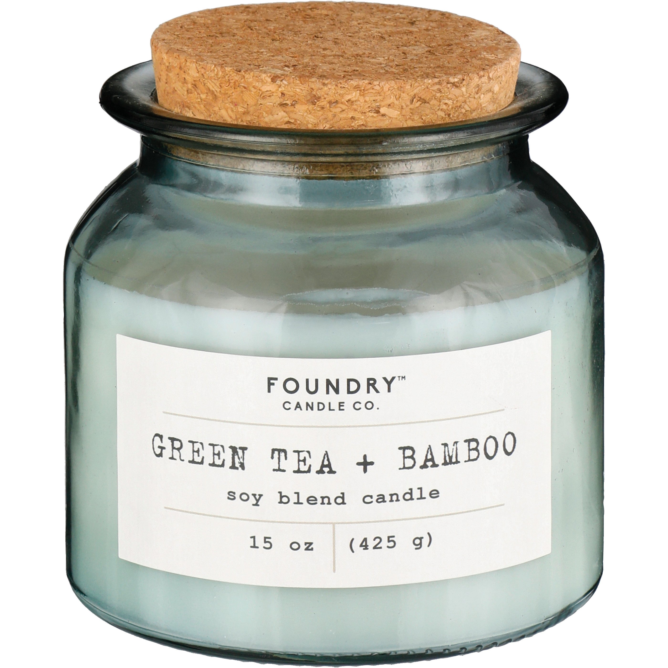 Foundry Candle Co. Green Tea & Bamboo Scented Soy Candle - Shop Candles ...