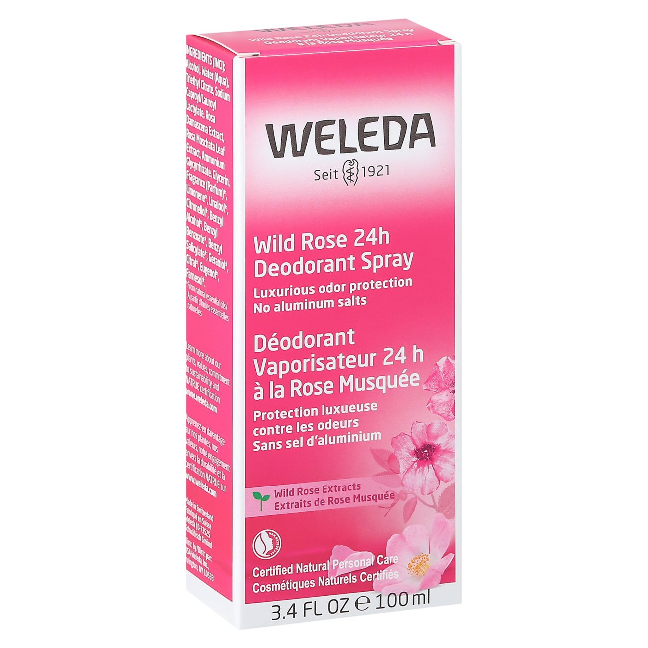 Weleda Wild Rose 24h Deodorant Spray - Shop Deodorant & antiperspirant ...