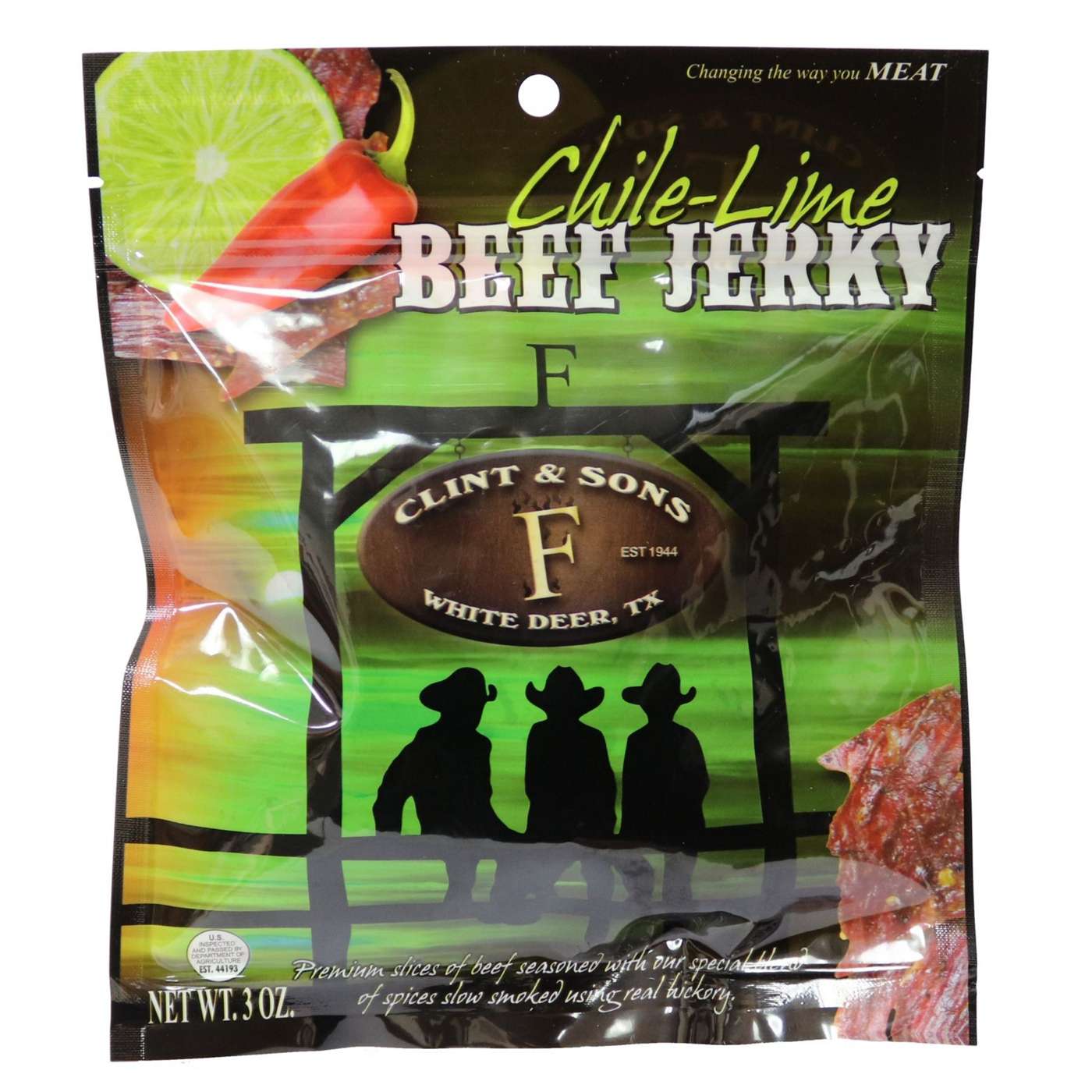 Clint & Sons Chile Lime Beef Jerky - Shop Jerky at H-E-B