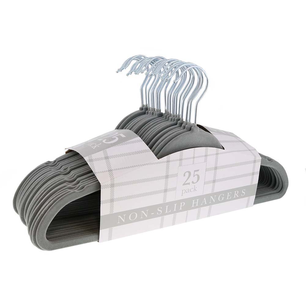 Azzure Home Gray Non-Slip Velvet Hangers - Shop Hangers at H-E-B