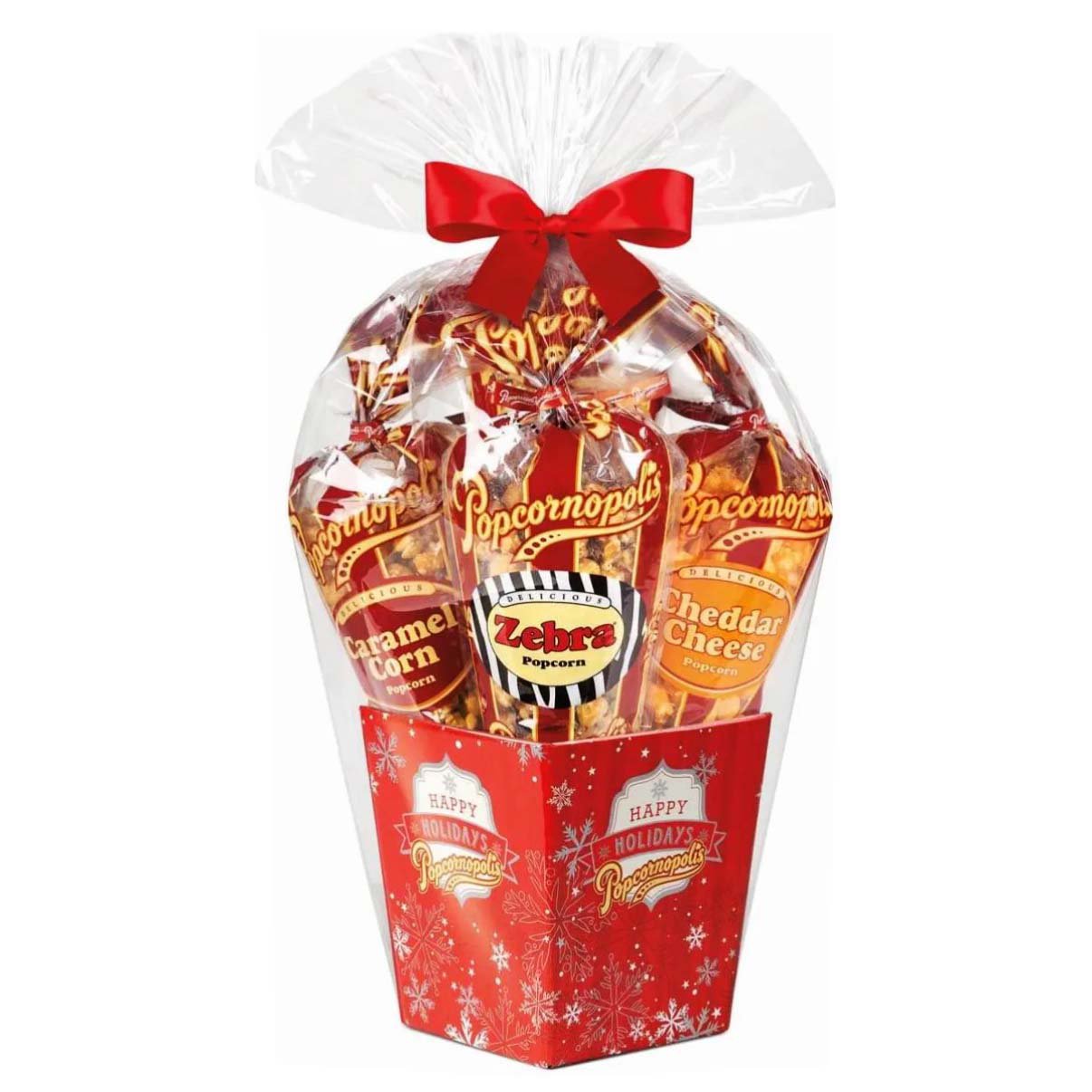 Popcornopolis 5 Cone Holiday Gift Basket - Shop Popcorn at H-E-B