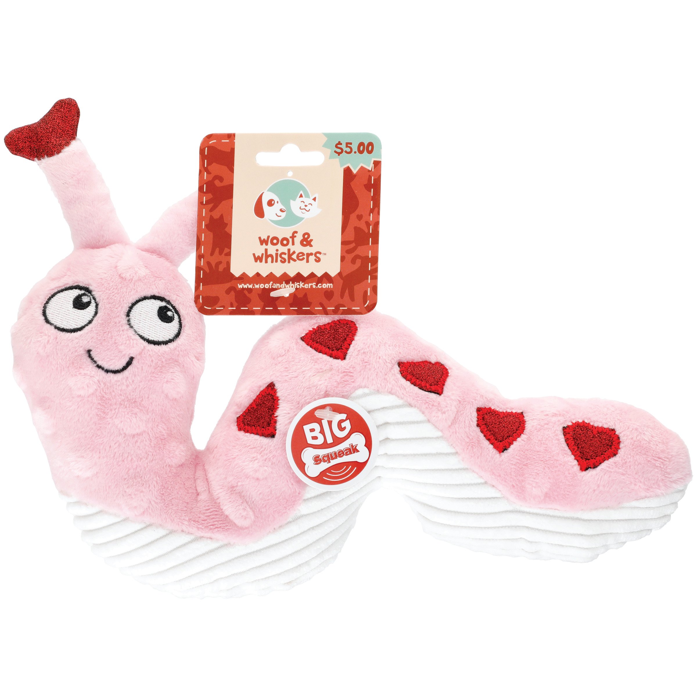 Woof and Whiskers Love Bug Plush Dog Toy - Shop Plush Toys at H-E-B