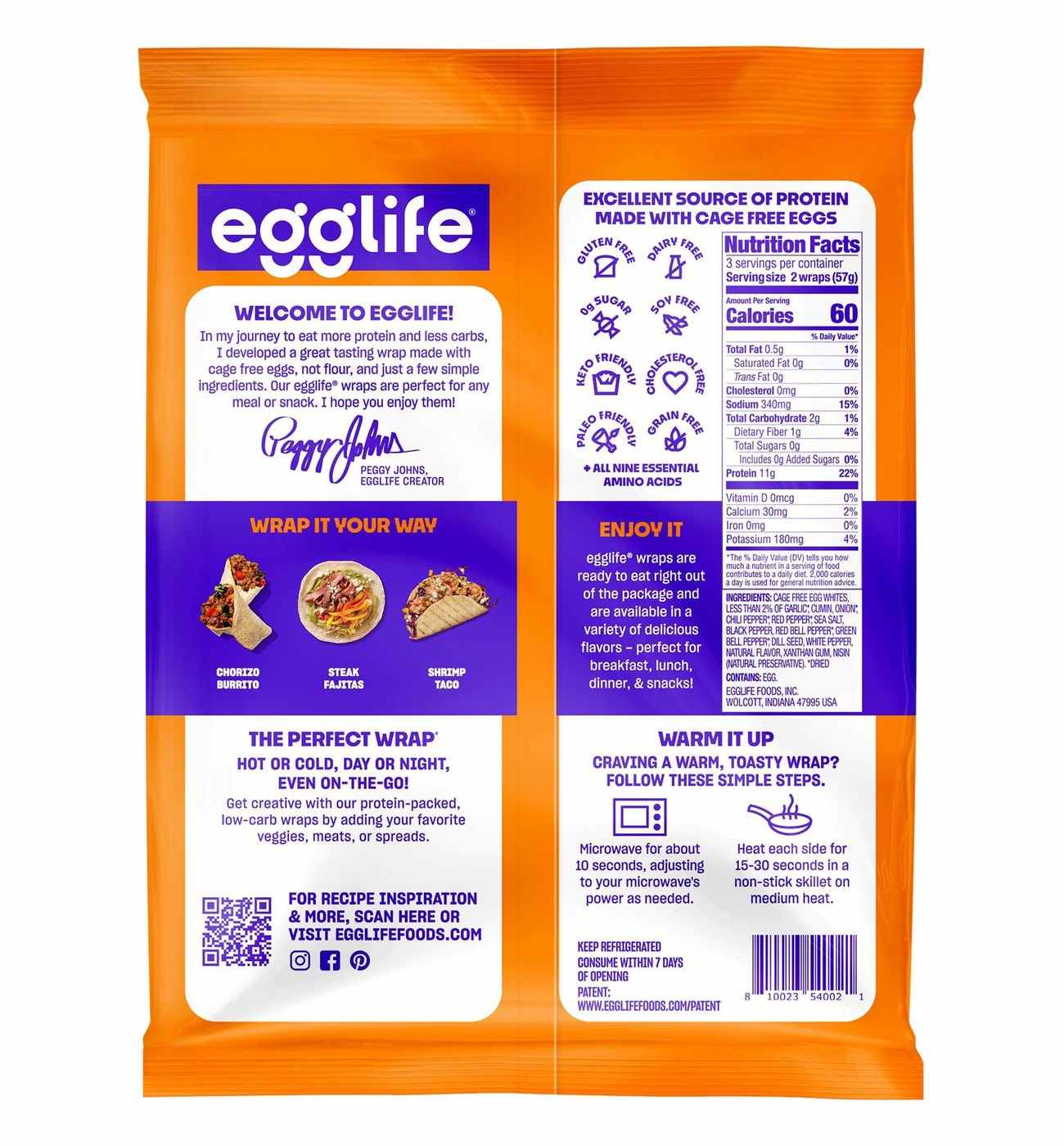 Egglife Southwest Style Egg White Wraps - Shop Tortillas at H-E-B